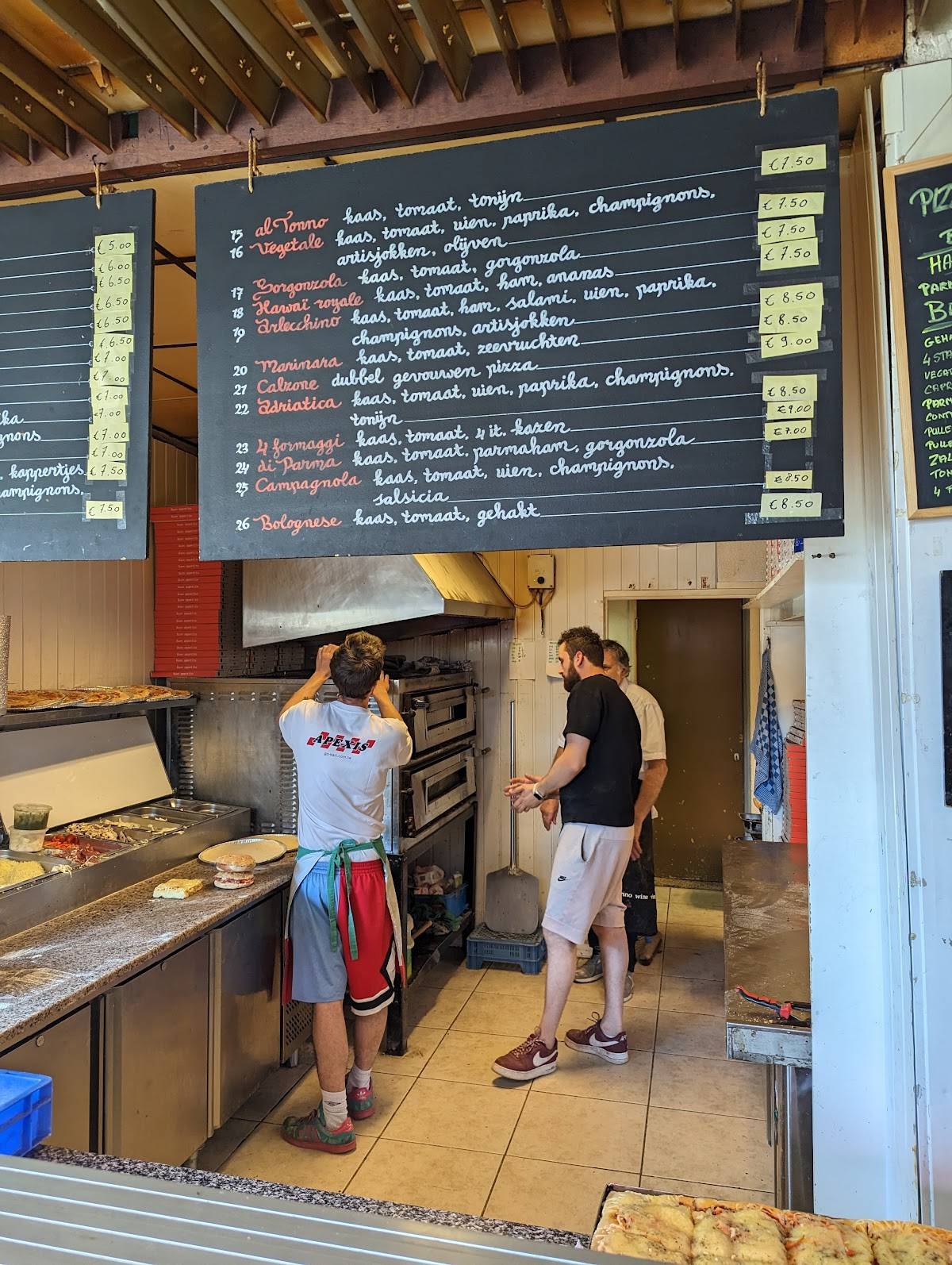 Menu at Little Italy, Rotterdam