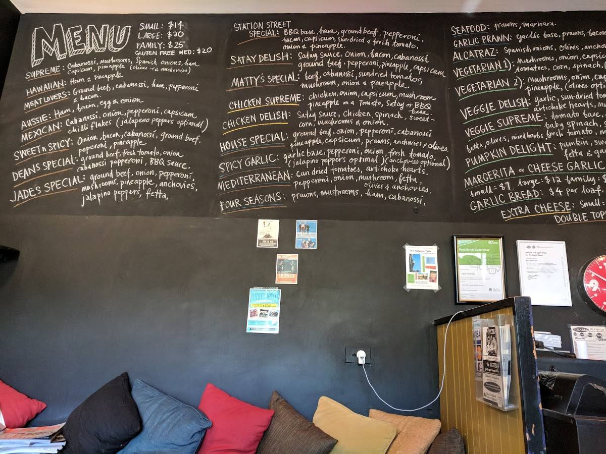 Menu at Pizza Delish pizzeria, Blackheath