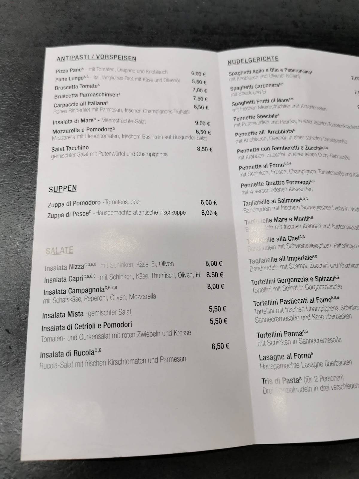 Speisekarte von Restaurant Italia-Express, Dingolfing