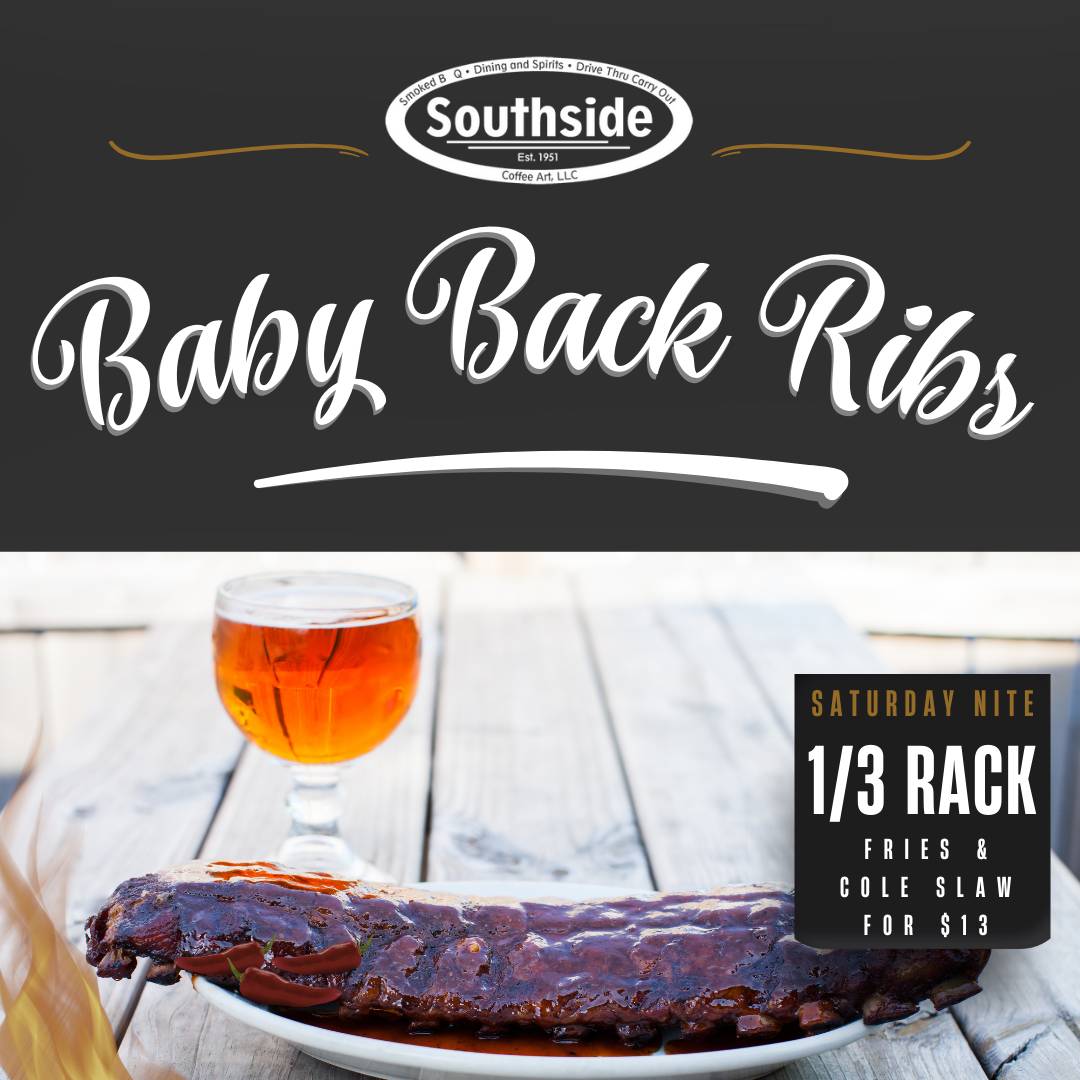 Menu at Southside Restaurant, Coldwater