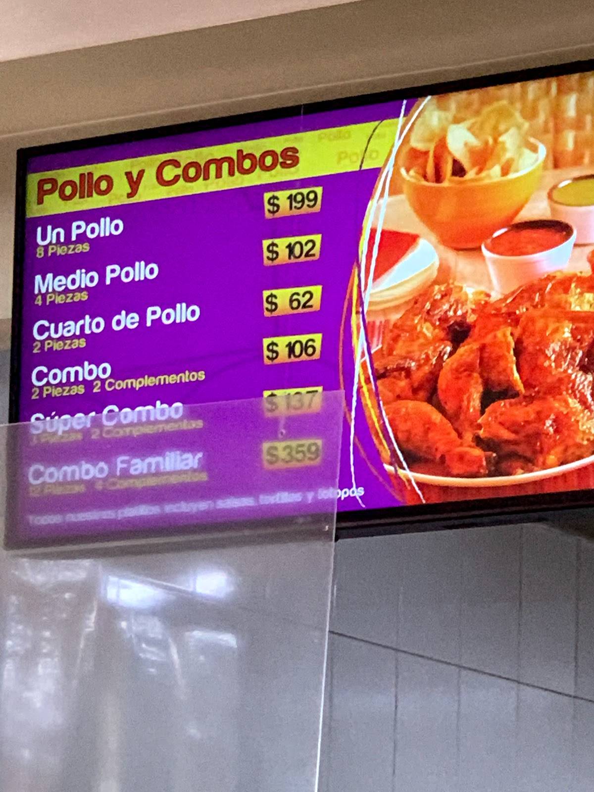Carta del restaurante El Pollo Loco, Monterrey, S. Eduardo 5100