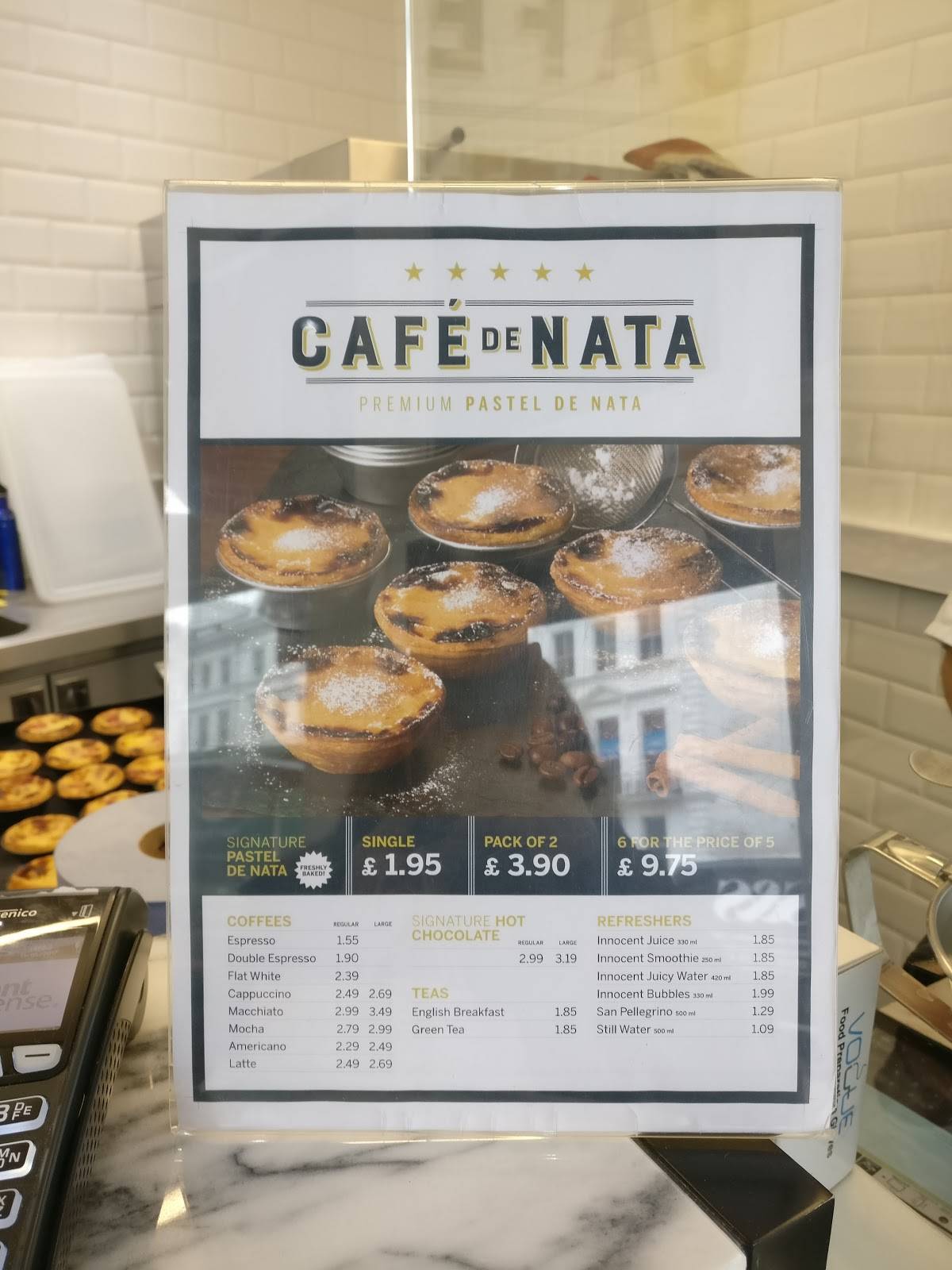 Menu at Premium Portuguese custard tart, London