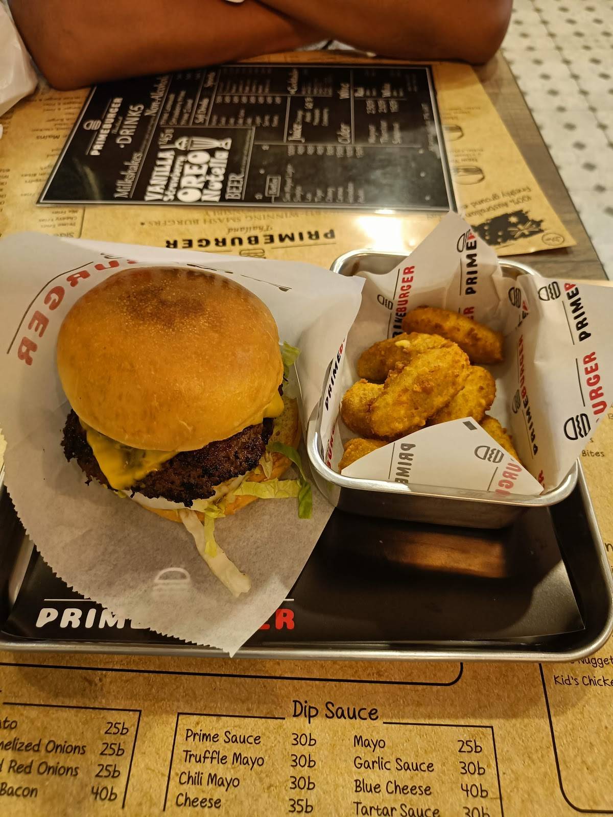 Menu at Prime Burger Samui restaurant, Ko Samui, Thanon Bo Phut