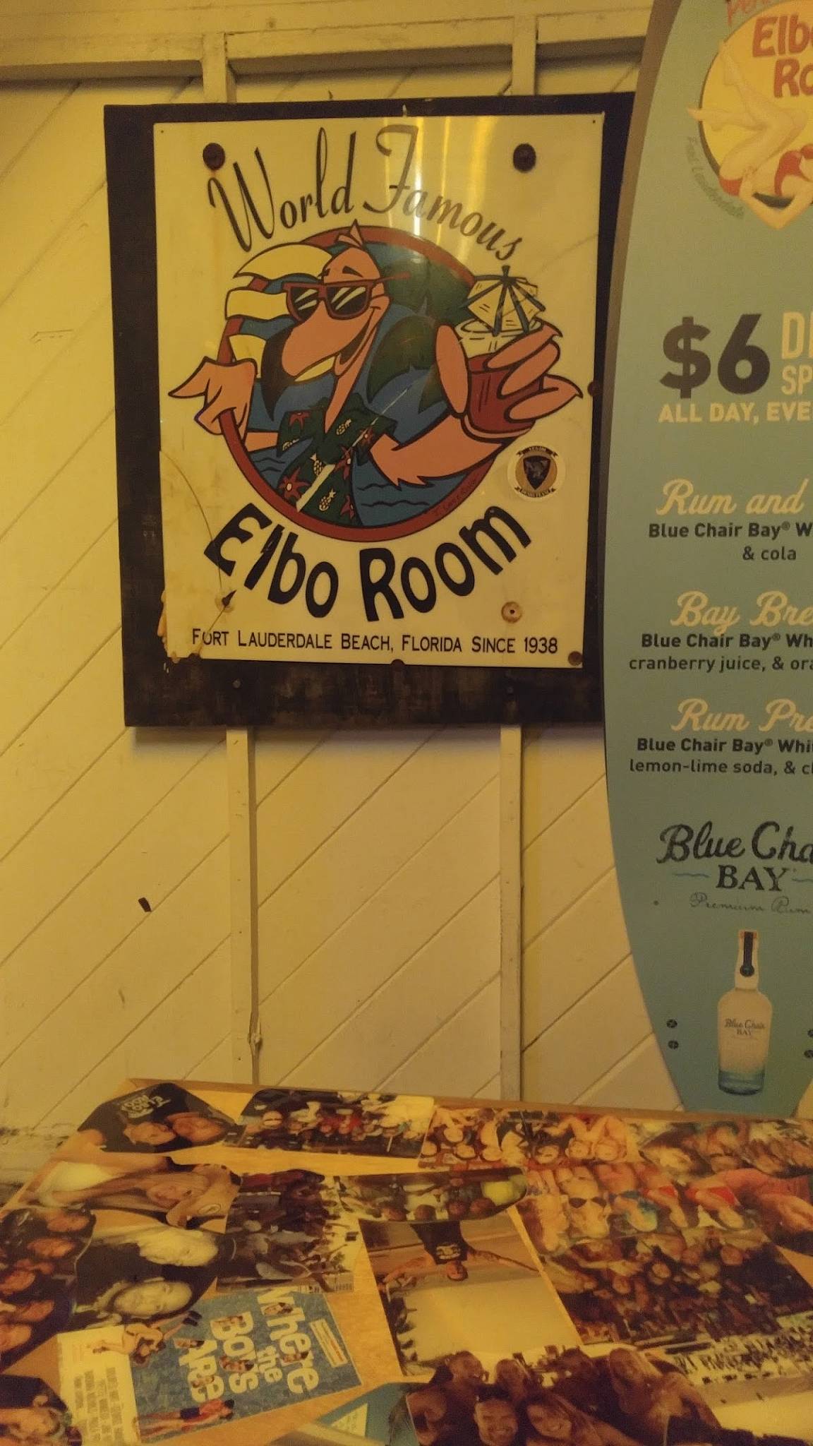 Menu at Elbo Room pub & bar, Fort Lauderdale