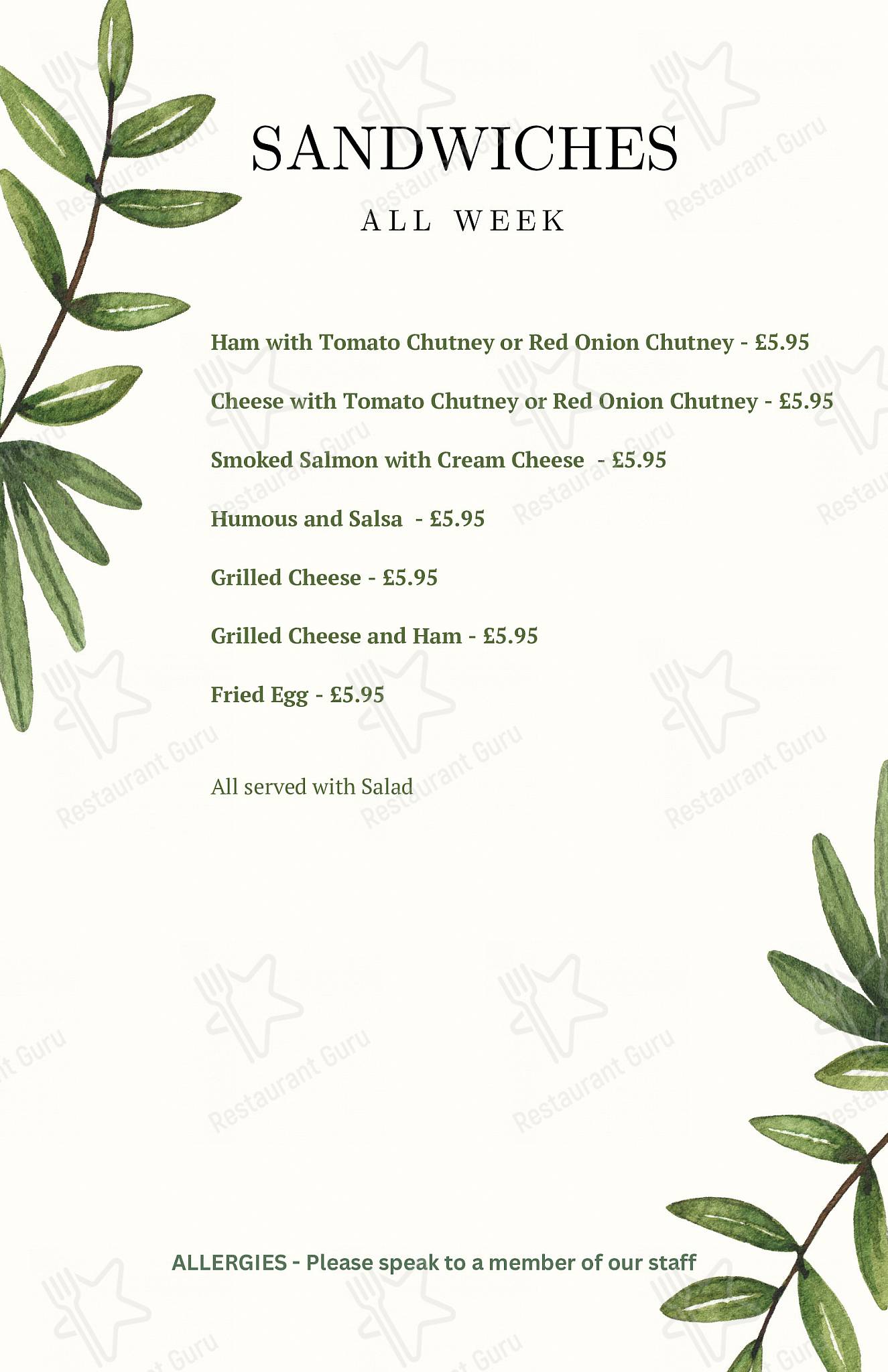 Menu at Liberty Tavern & Wine Bar, Llangollen