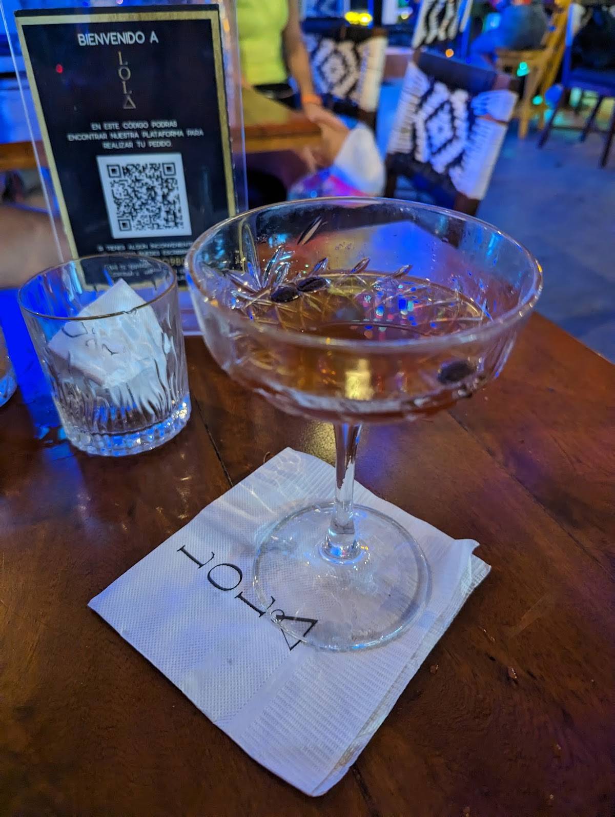 Carta de Lola Bar, Barranquilla