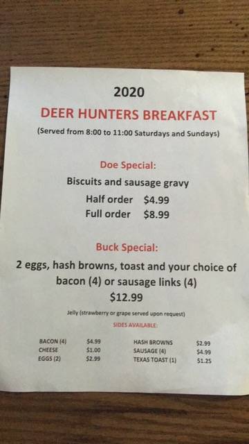 Menu at Route 26 Bar And Grill, USA