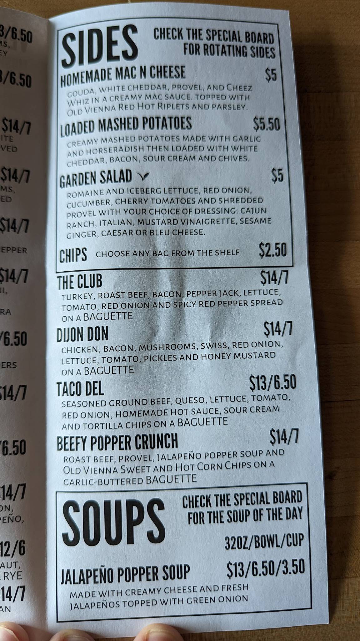 Menu at The Gramophone pub & bar, St. Louis