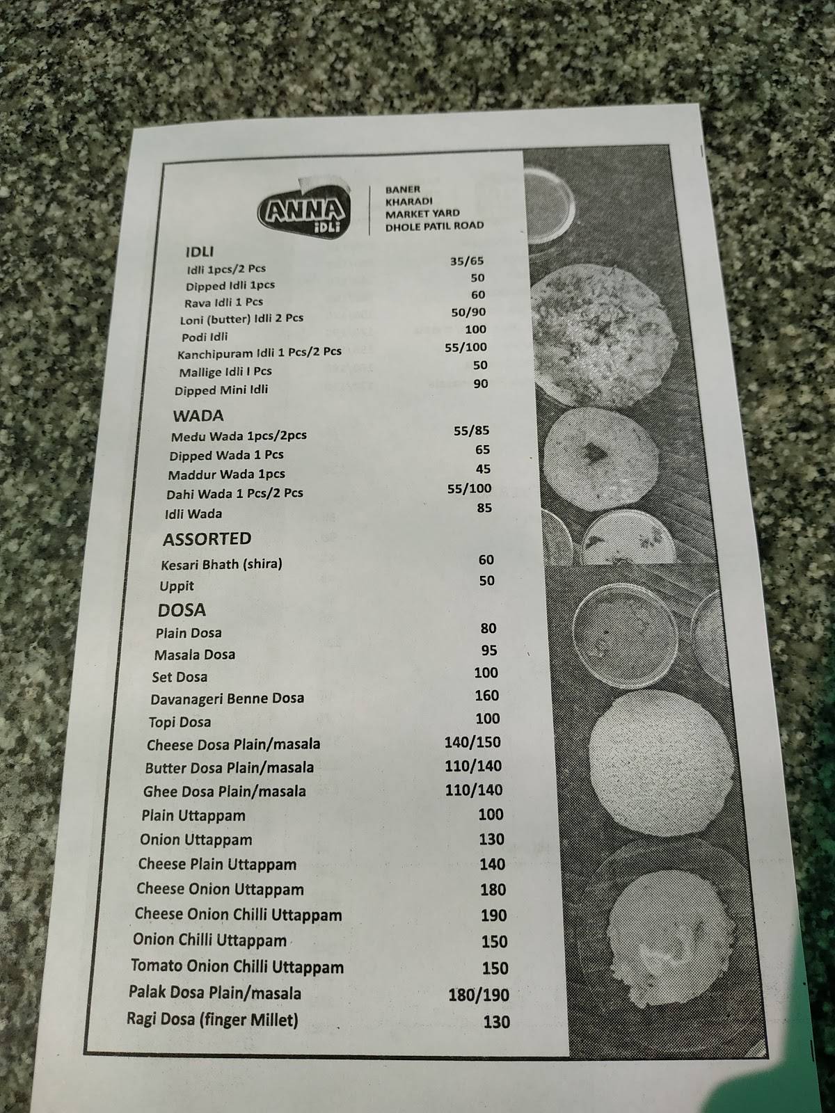 Menu at ANNA, Pune, 273