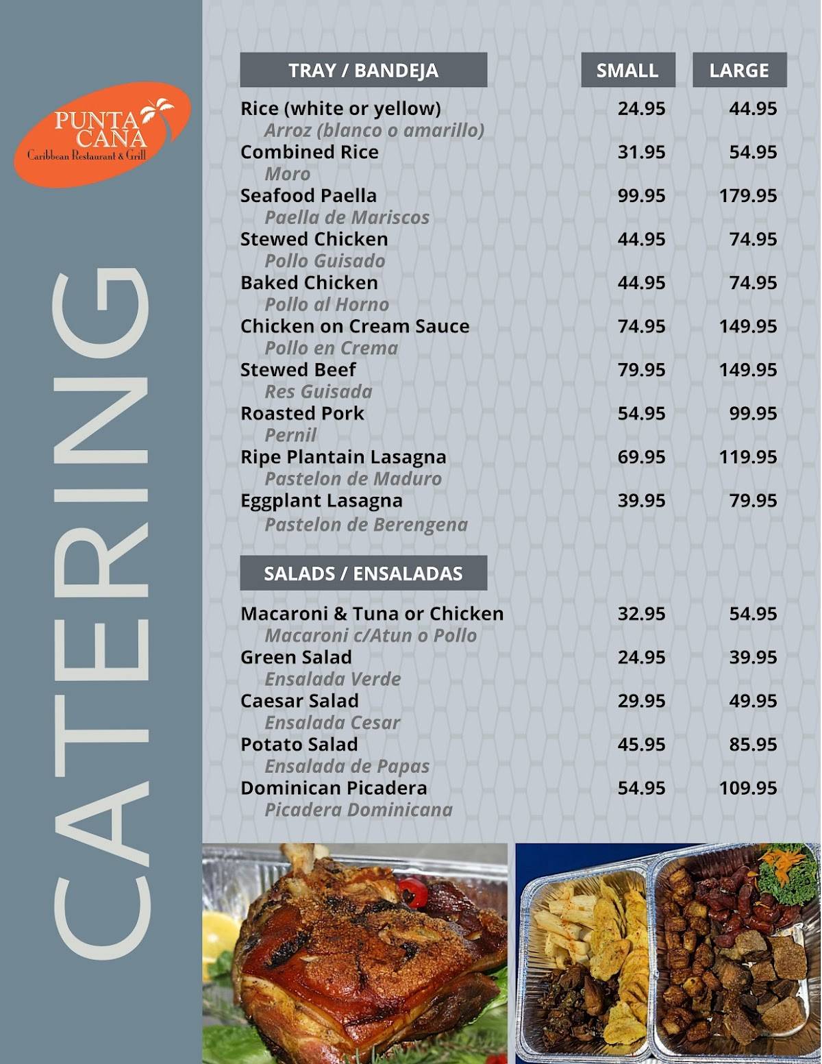 Menu at Punta Cana Restaurant, Dominican Food Traditional & Authentic ...