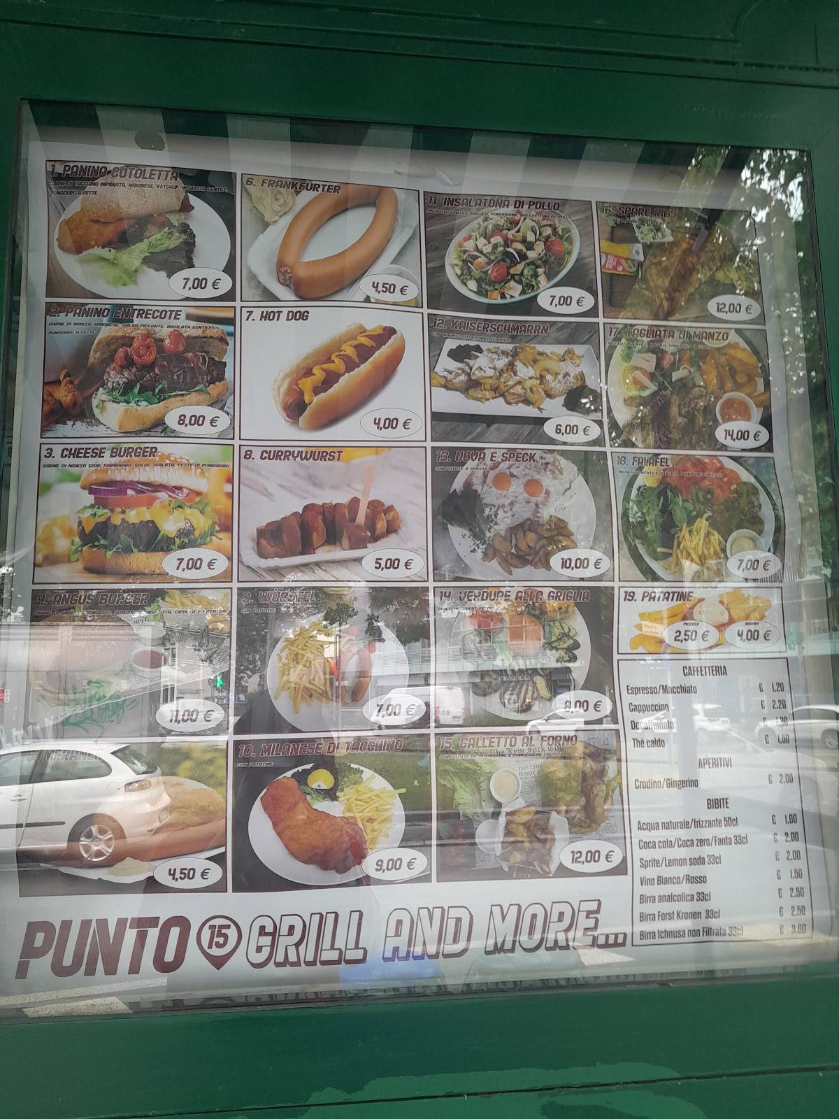 Menu da Punto 15 ristorante, Bolzano