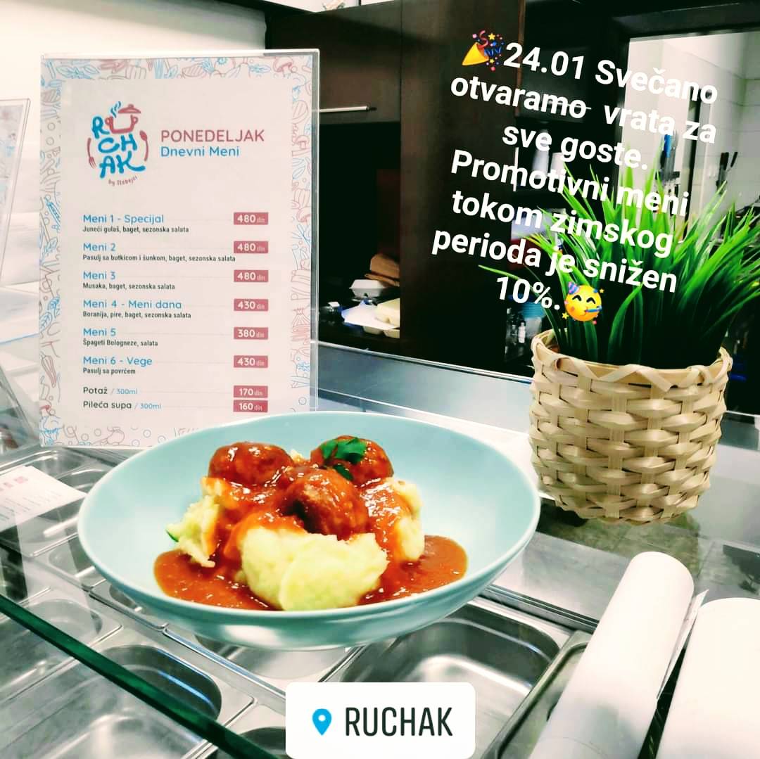 Speisekarte von RUCHAK by Itebejci( domaća kuvana jela) restaurant ...