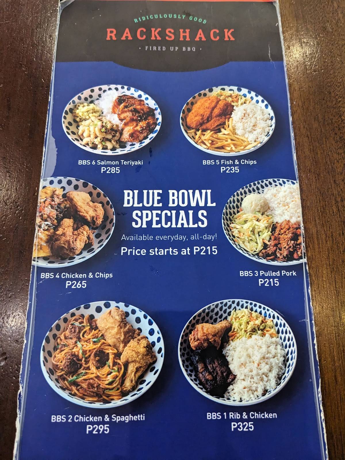 Menu at Rackshack (SM Aura, BGC Taguig) restaurant, Taguig, McKinley ...