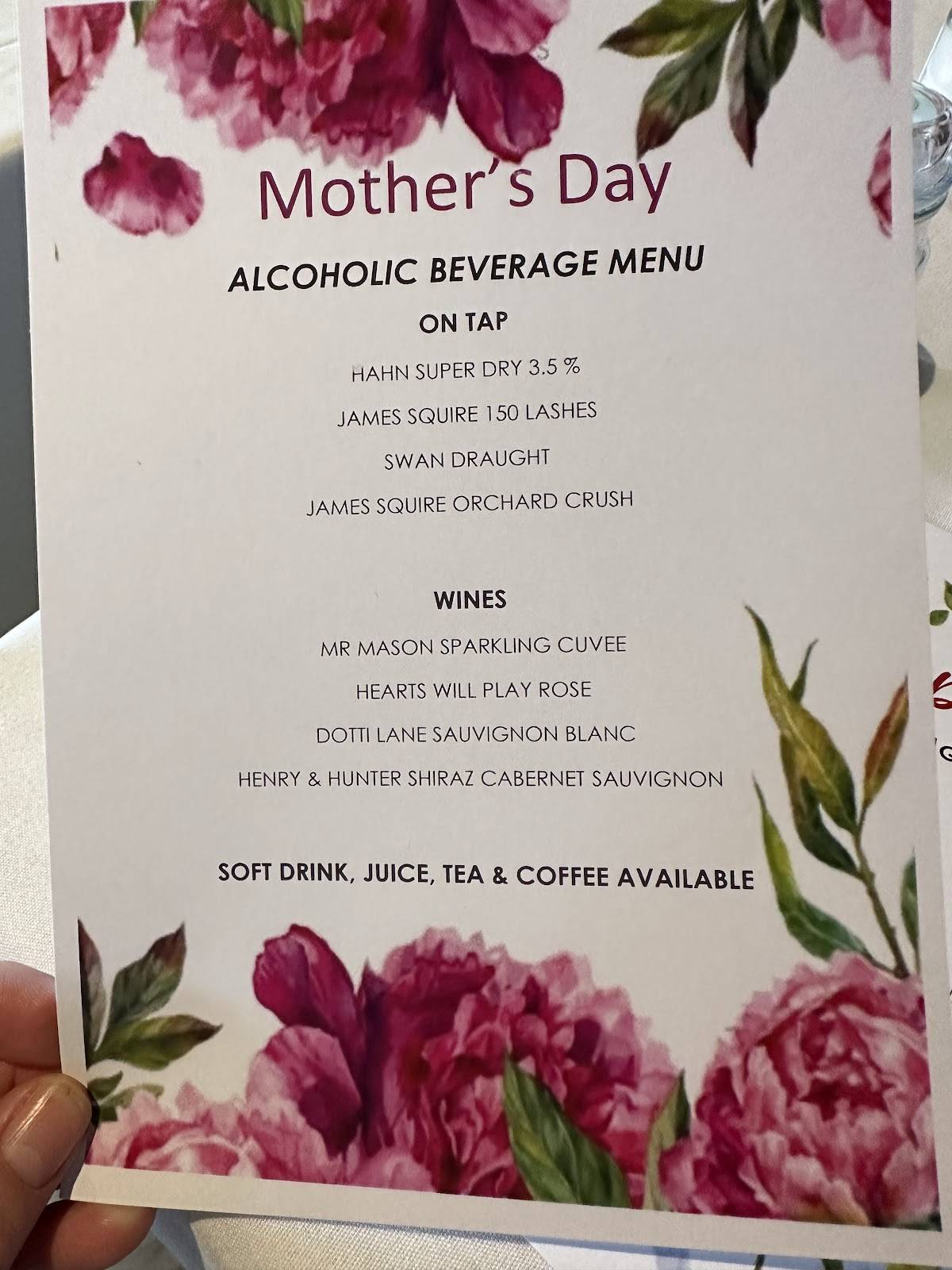 Menu at Raffles Hotel pub & bar, Applecross, 70-72 Canning Beach Rd