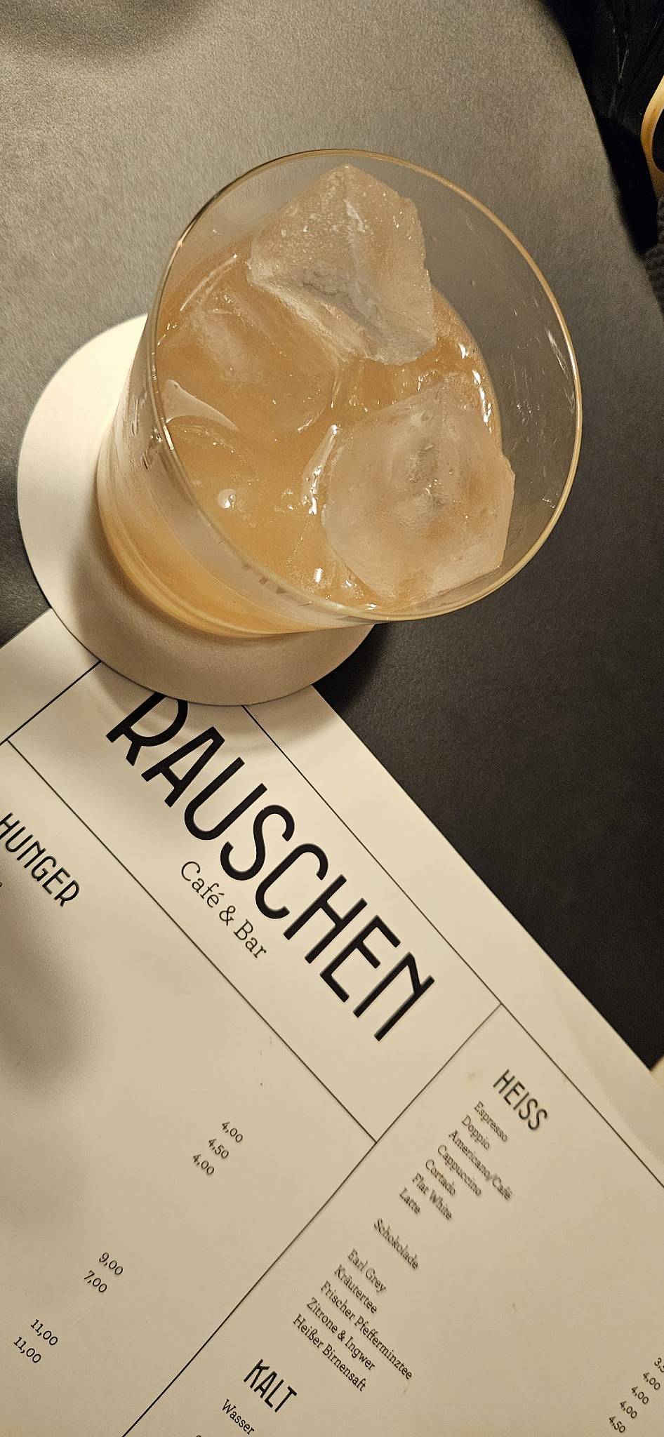 Speisekarte von Rauschen Bar, Wismar
