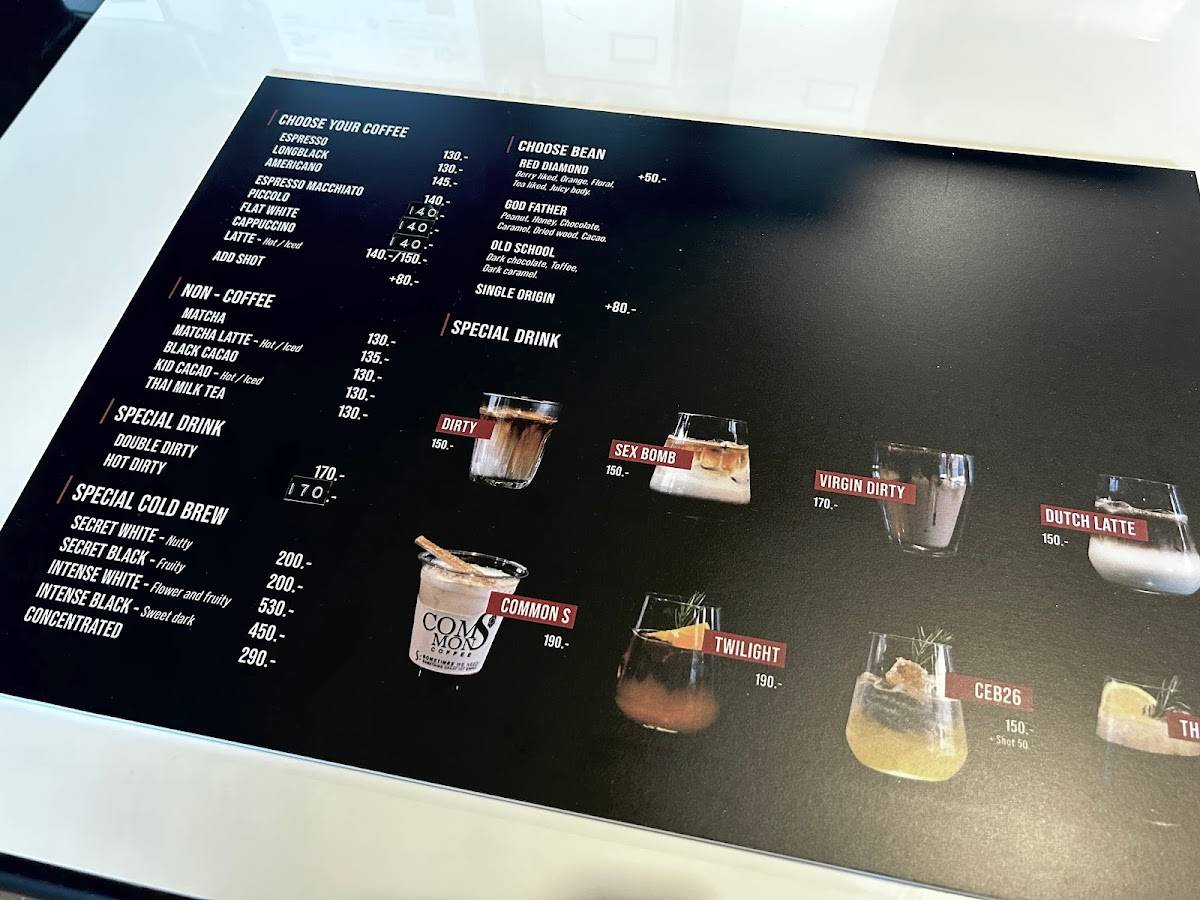 Menu at Red Diamond Specialty Coffee สาขา กรุงเทพกีฑา cafe, Bangkok