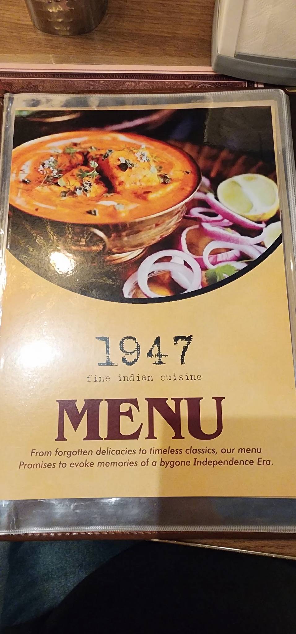 Menu at 1947 Restaurant - KR Puram, Bengaluru
