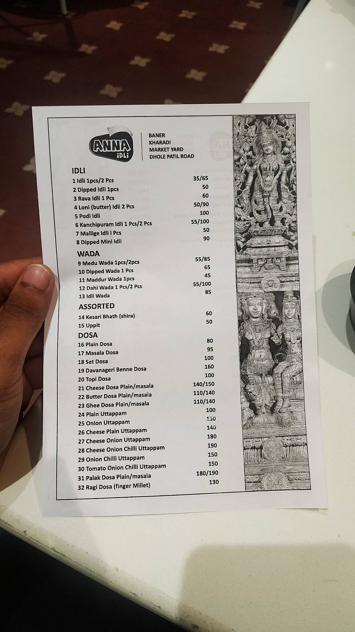 Menu at ANNA, Pune, 273