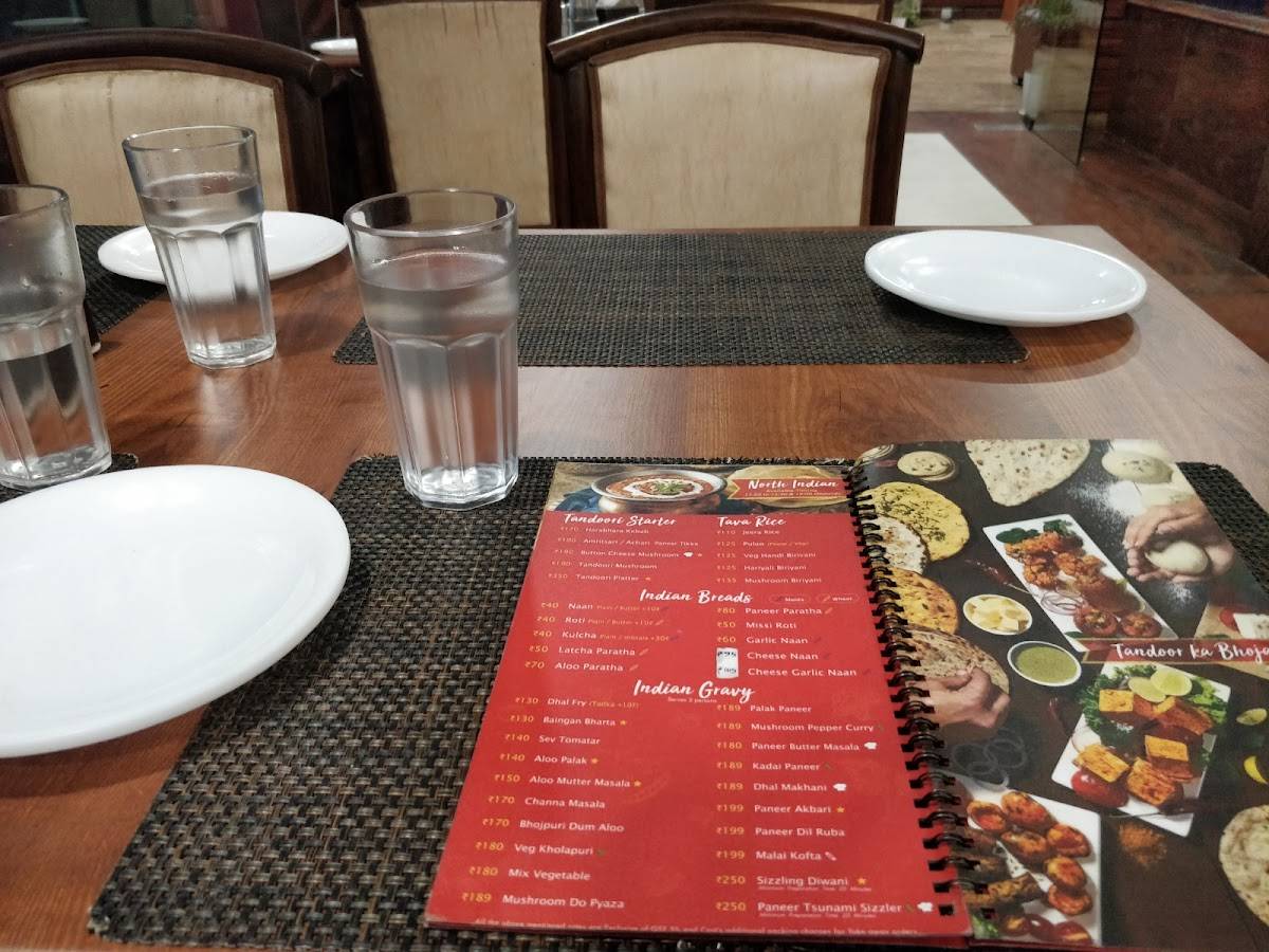 Menu at Annapoorna Mithai, Madurai, 12/2