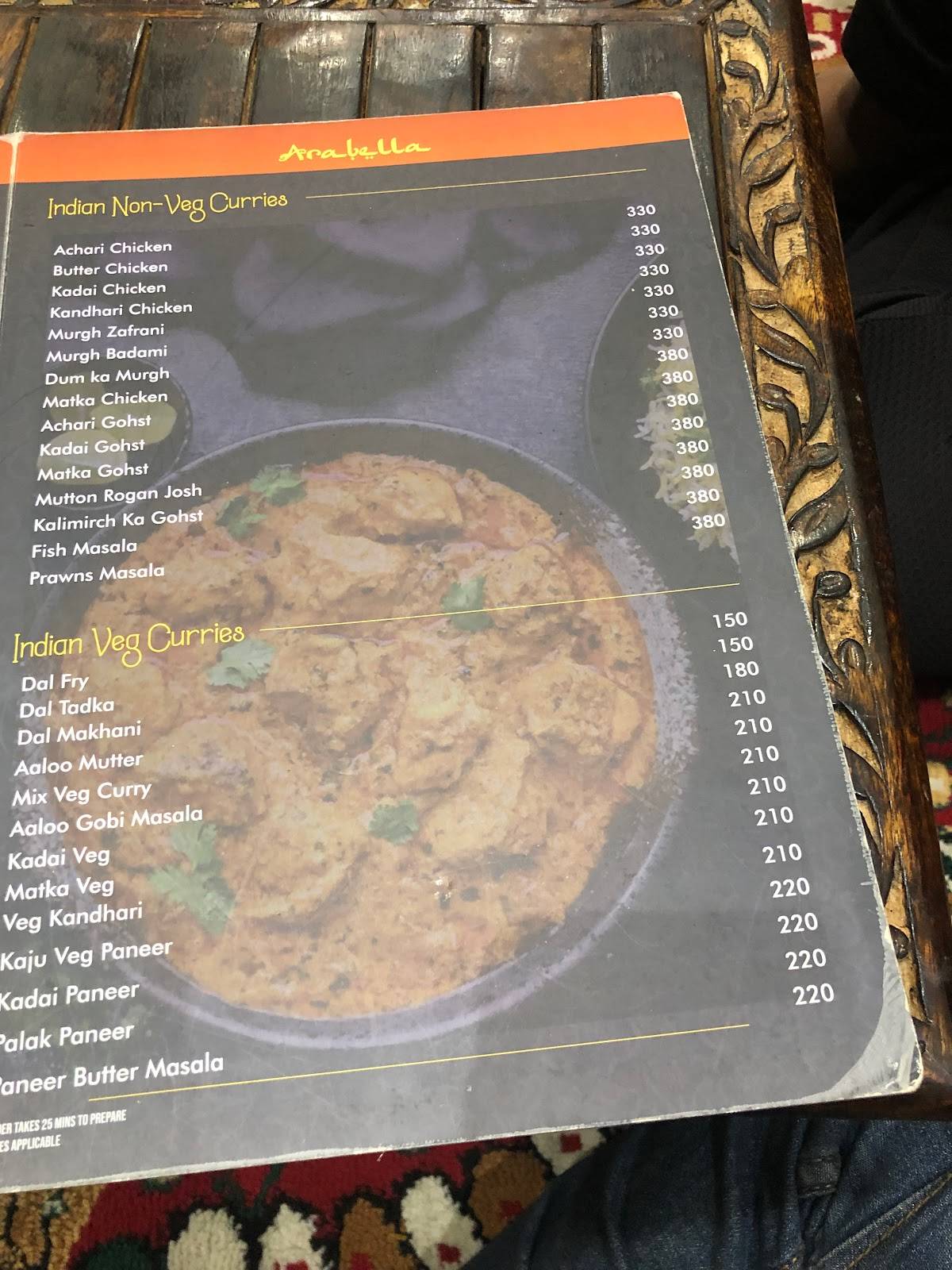 Menu at Arabella House Of Arabic & Lebanese Cuisine, Hyderabad