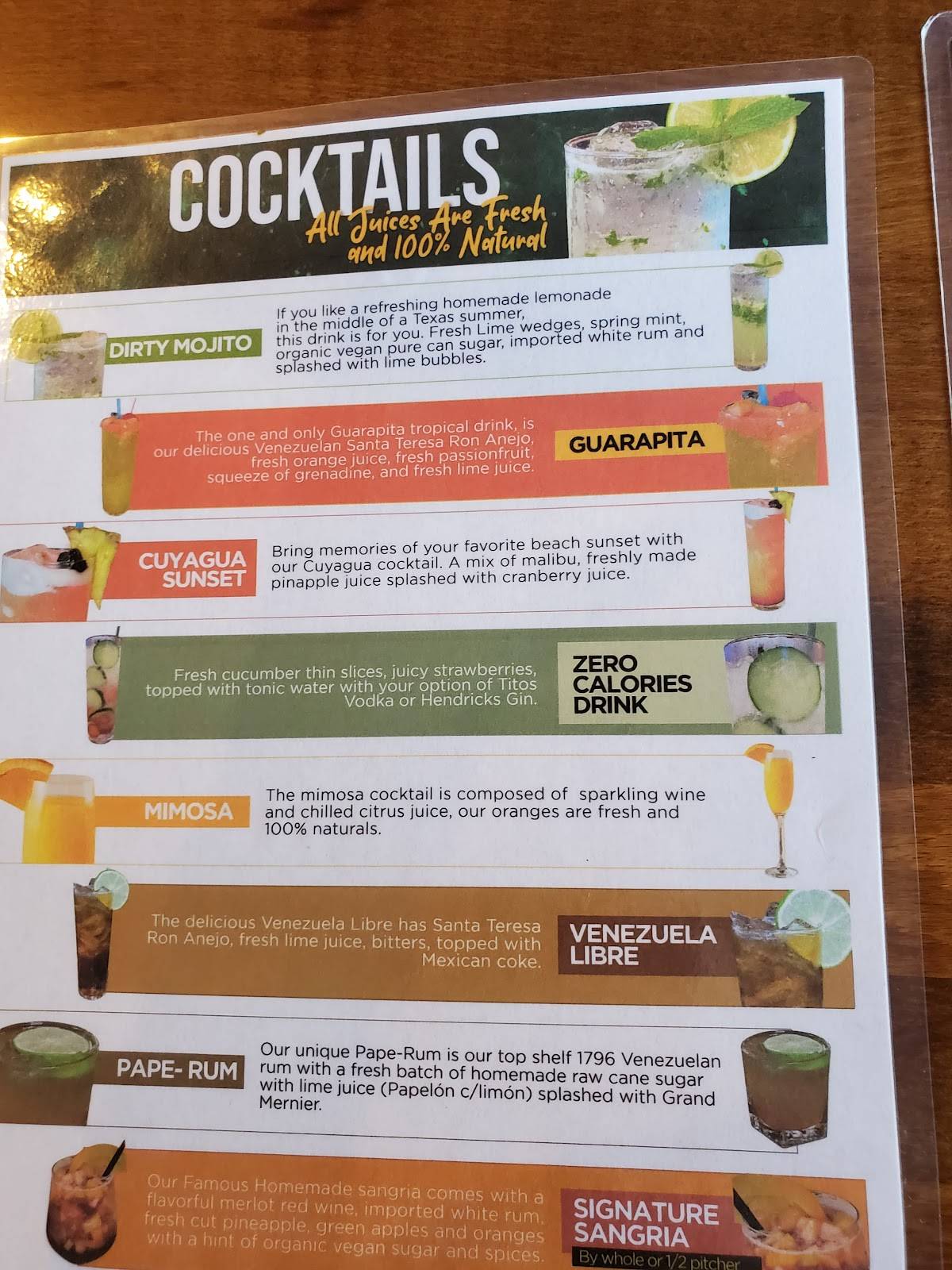 Menu at Arepitas (Harker Heights) restaurant, Harker Heights, 440 E ...