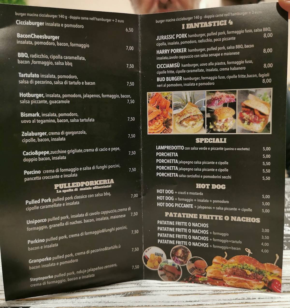 Menu da CICCIA MANIA FIRENZE ristorante, Sesto Fiorentino