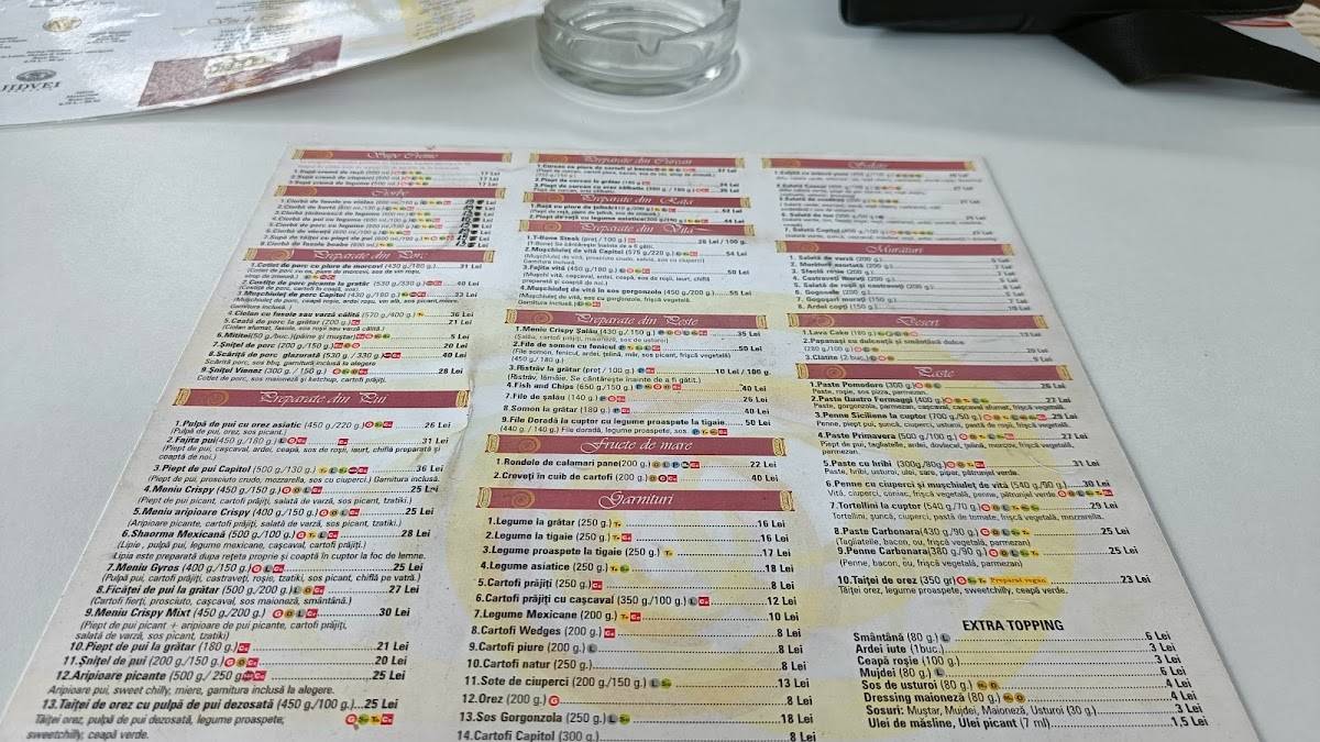 Menu at Restaurant Capitol, Aiud, Strada Băilor