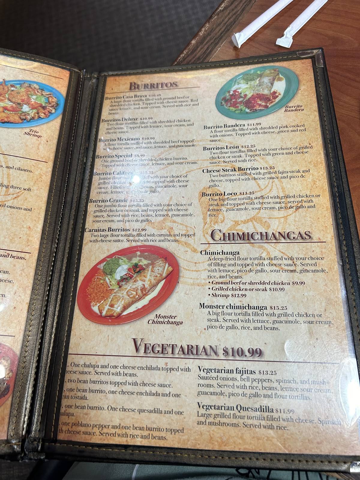 Menu at Casa Brava restaurant, Paragould, 701 W Kingshighway