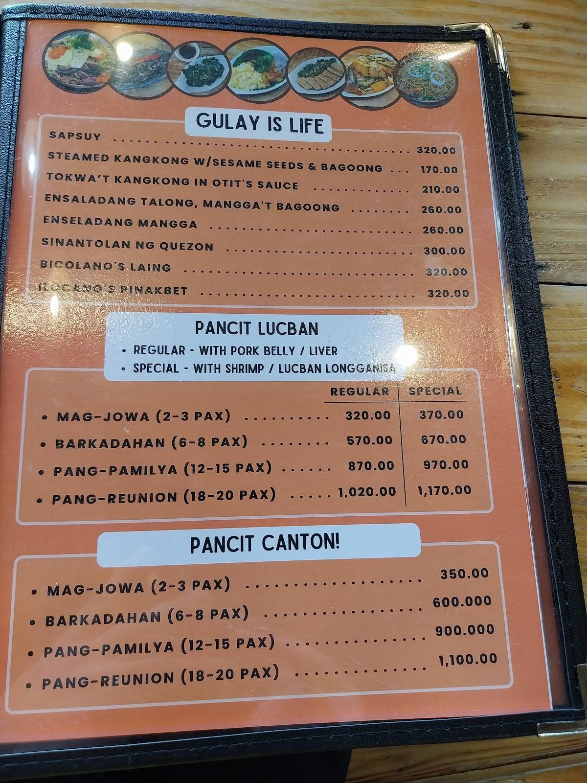 Menu at Chicks ni Otit Tagaytay restaurant, Tagaytay