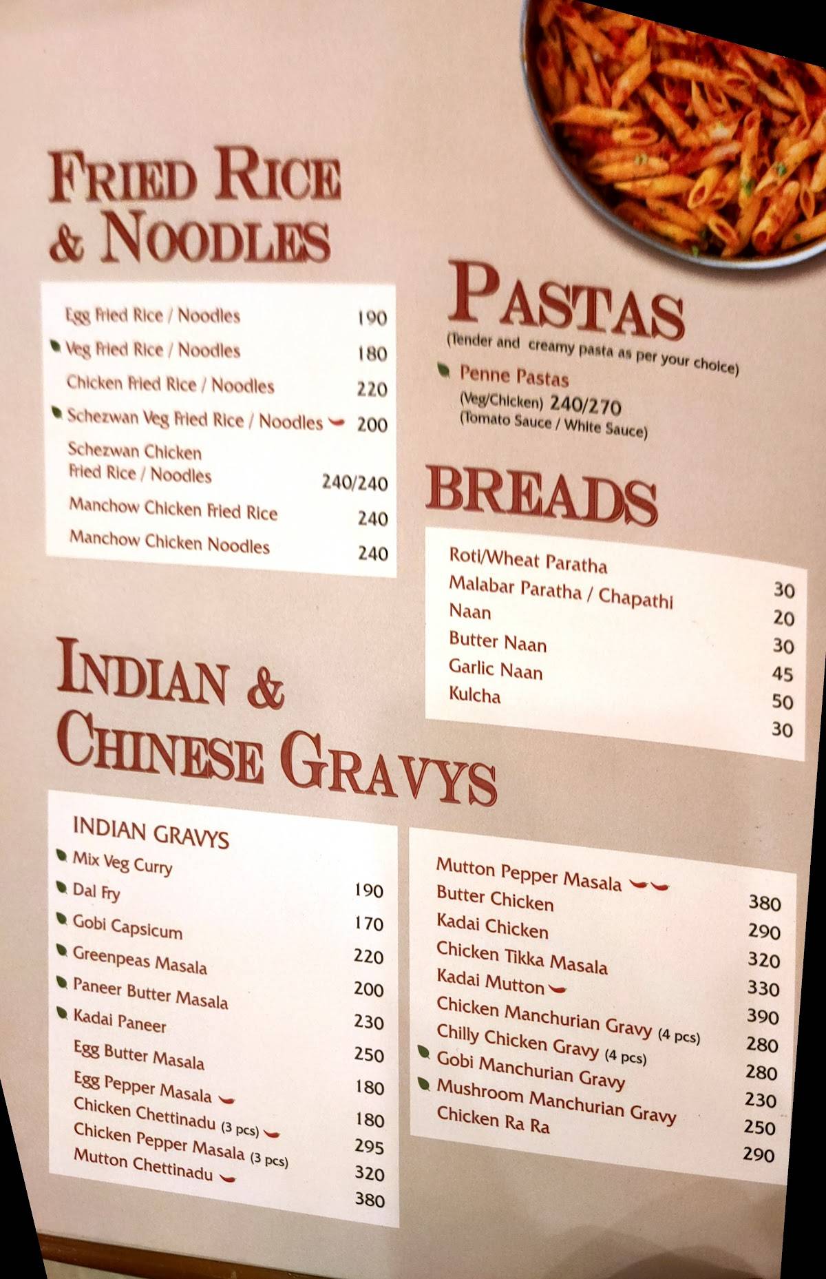 Menu at Copper Kitchen, Puducherry