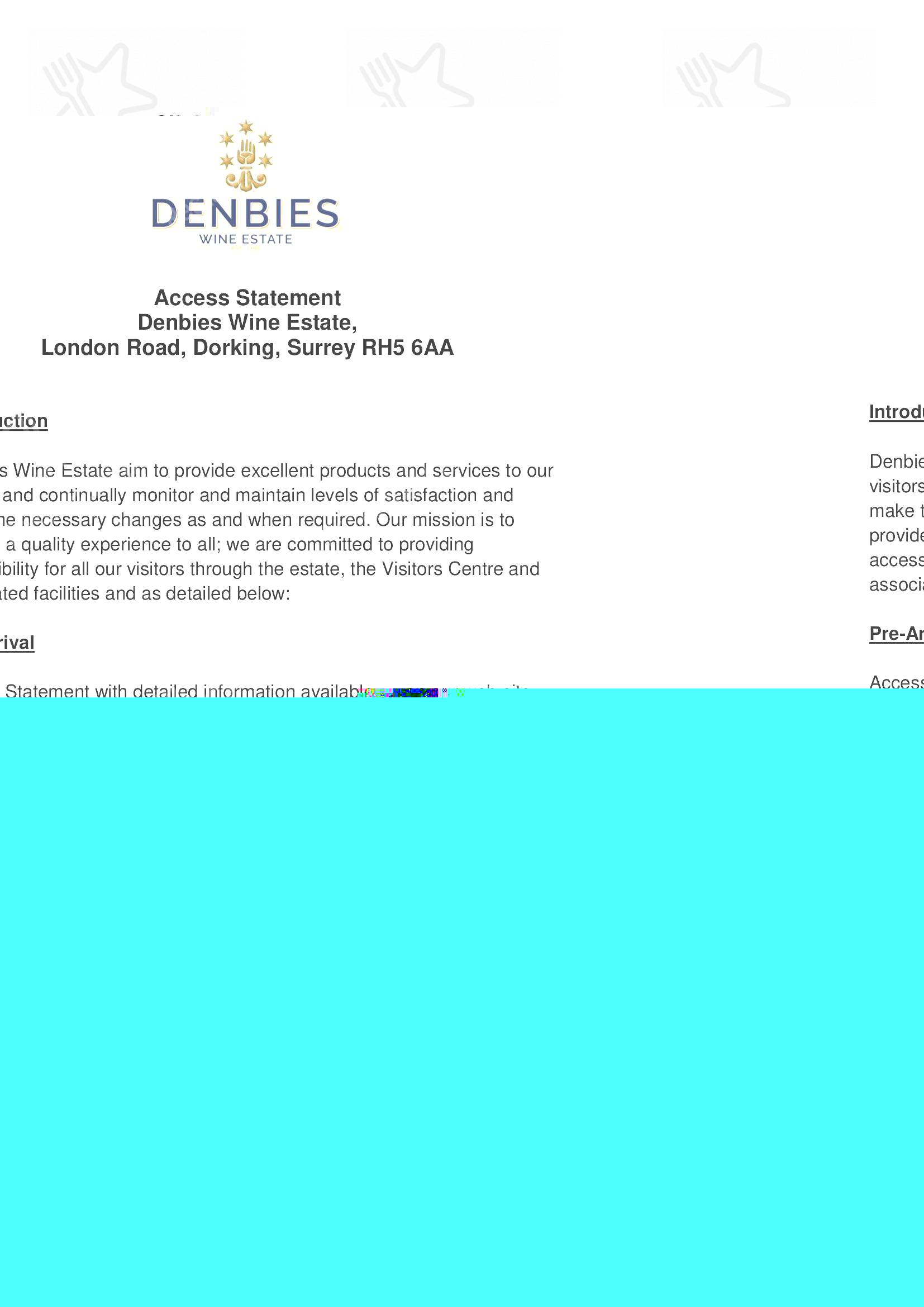 Menu at Denbies Wine Estate restaurant, Dorking