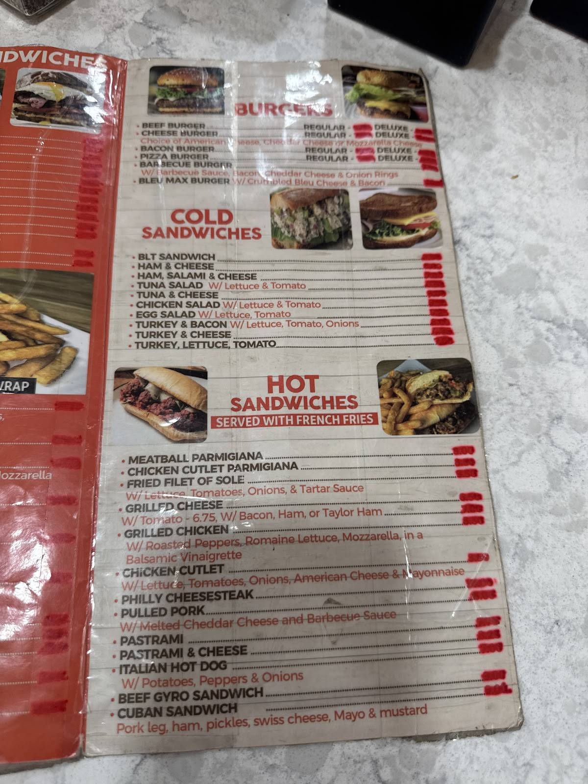 Menu at Division St Diner and Mexican Touch restaurant, Elizabeth