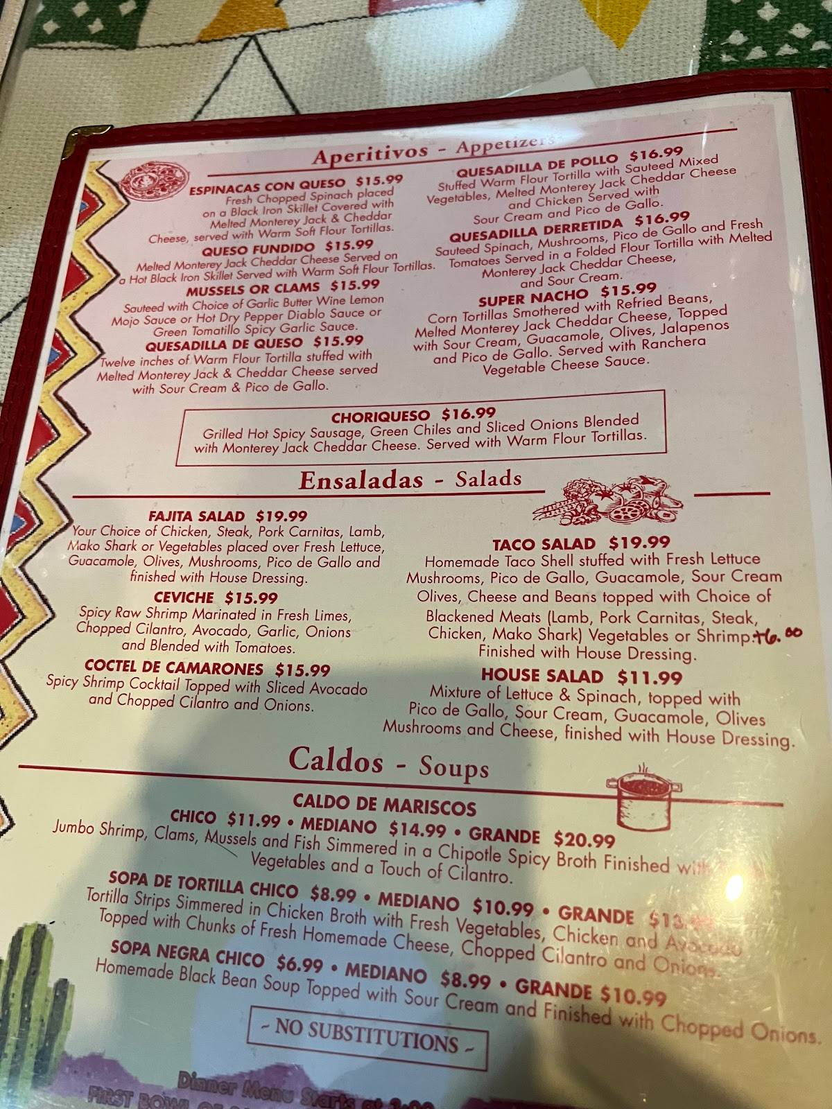 Menu at El Meson restaurant, Freehold, 40 W Main St
