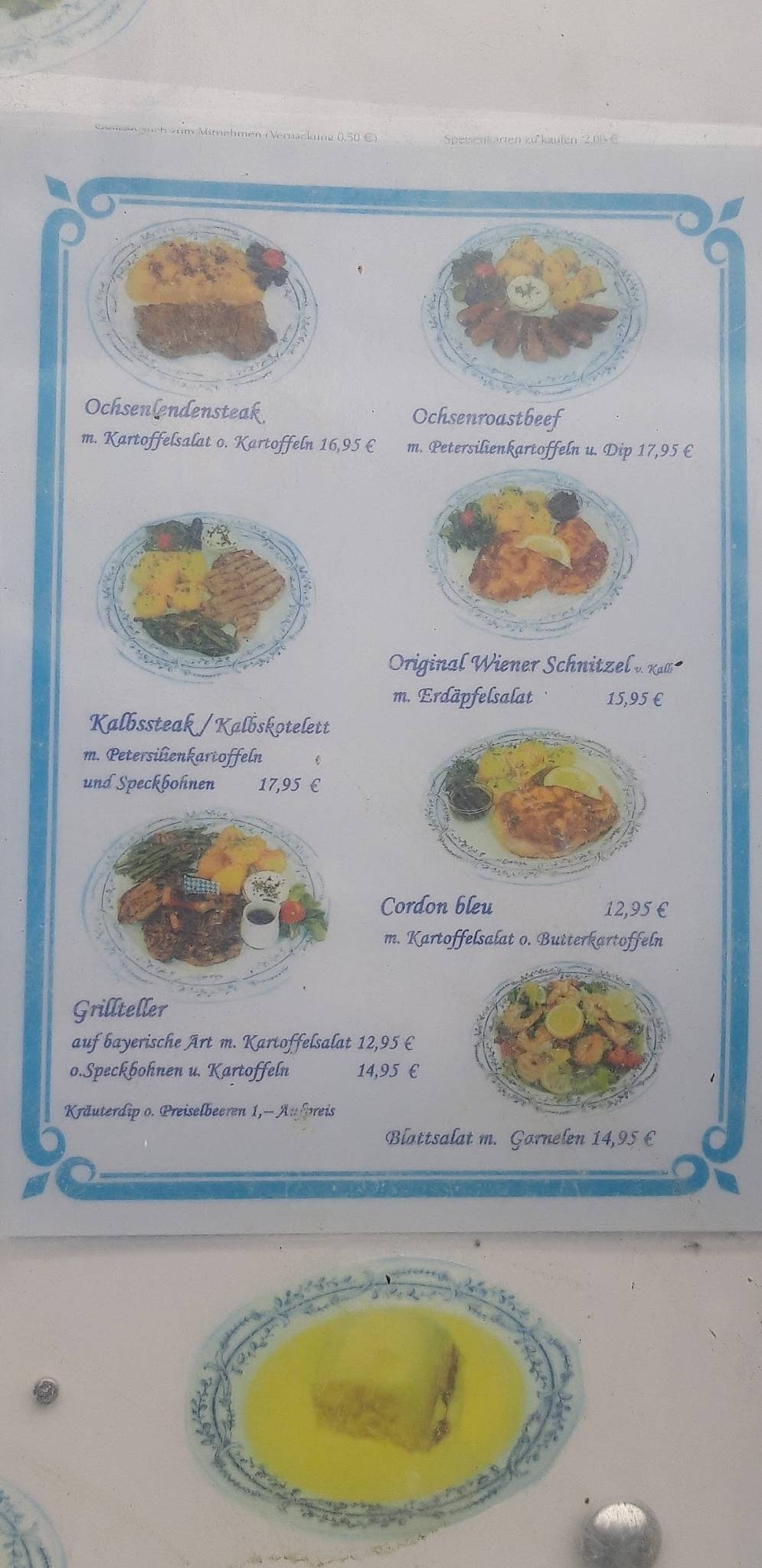 Speisekarte von Erlebnisgaststätte Erlensee restaurant, Schechen