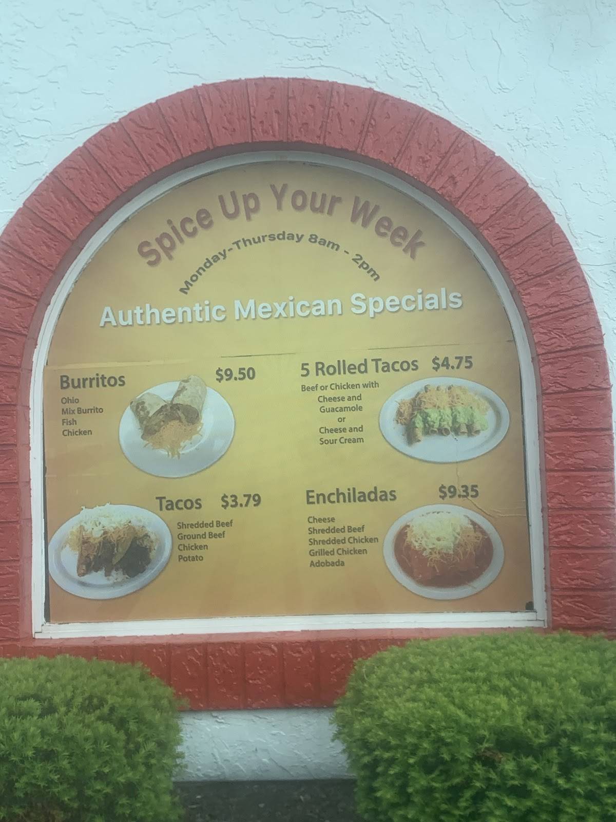 Menu at Fredibertos Mexican Food Drive Thru restaurant, Niles
