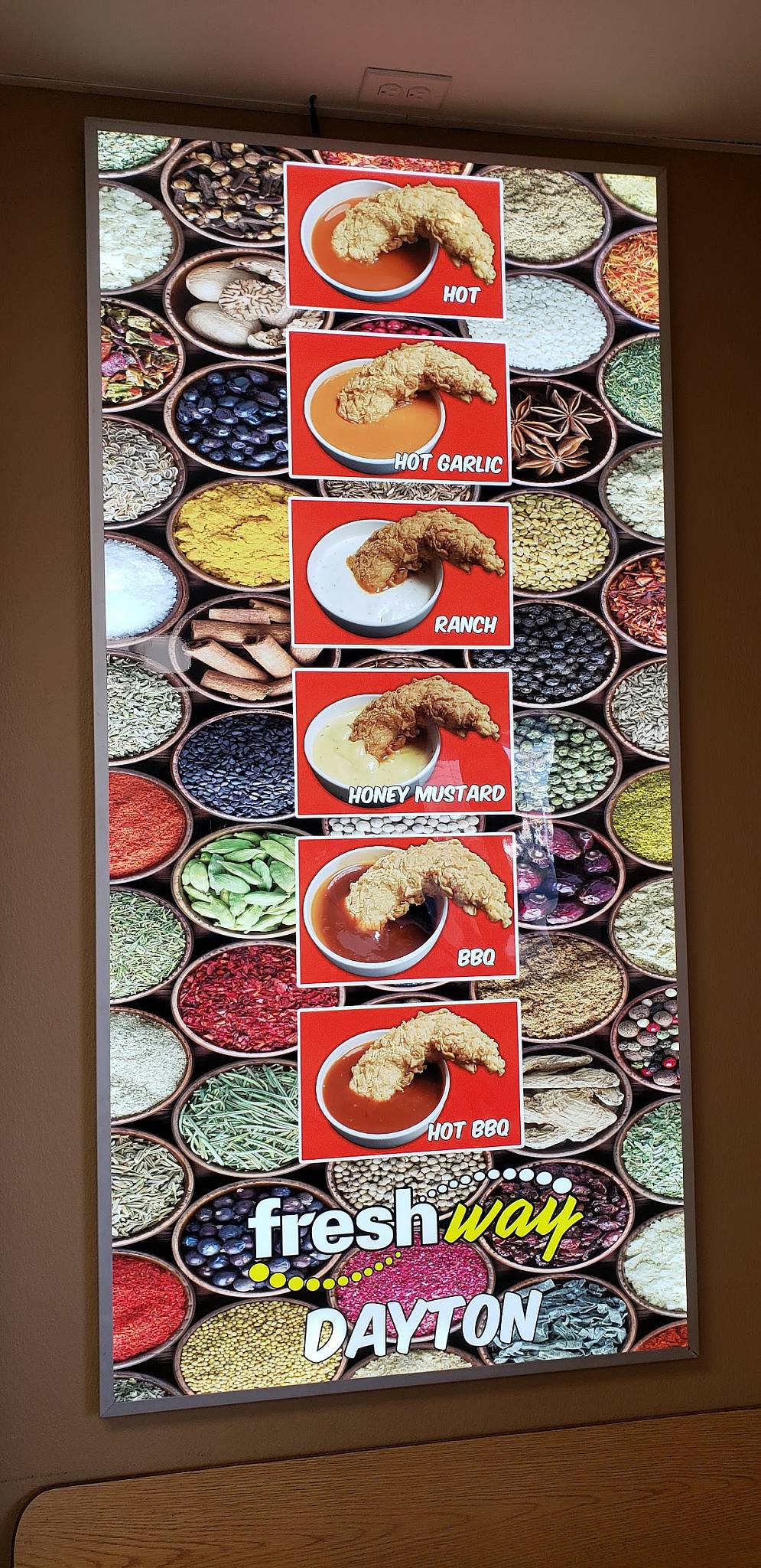 Menu at Fresh Way restaurant, Dayton, N Main St