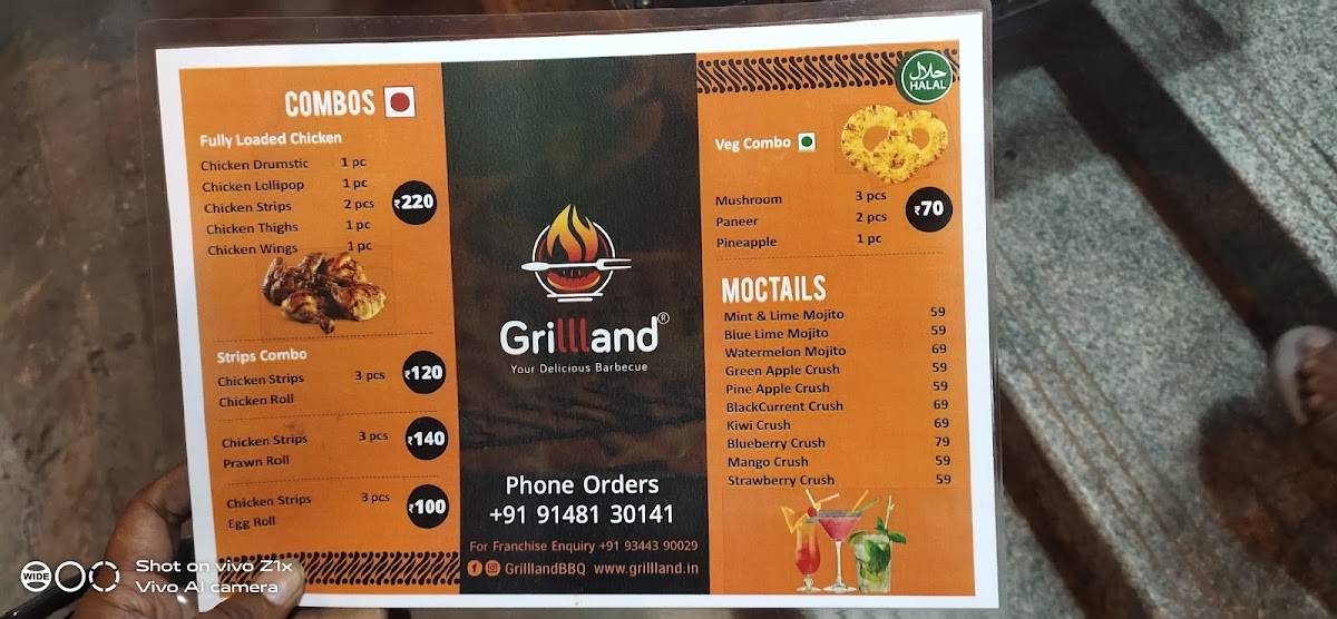 Menu at Grillland BBQ, Bengaluru, No: 1 & 2
