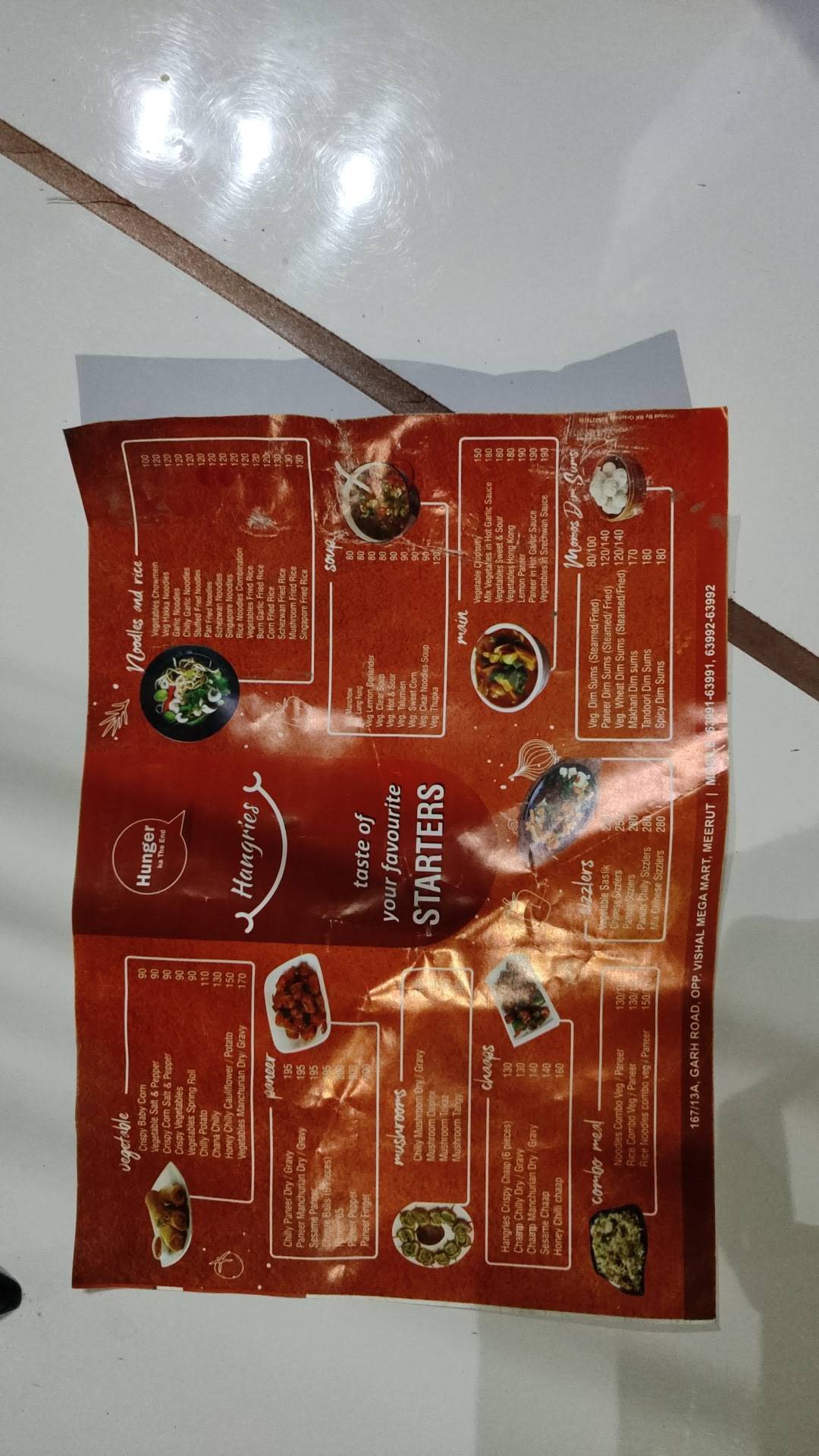 Menu at Hangries Meerut Italian & Chinese Restaurant, Meerut