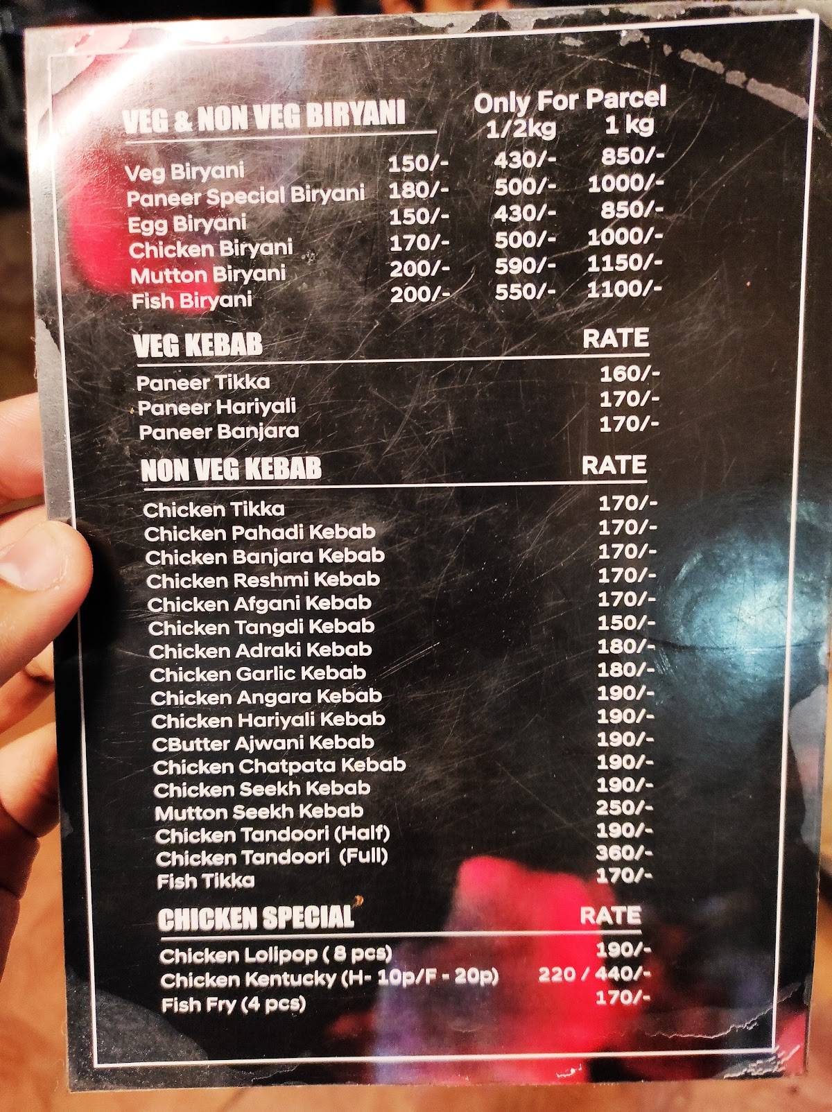 Menu at KOYLA - Dum Biryanis, Kebabs & Curries, Aurangabad, Mini Shop ...