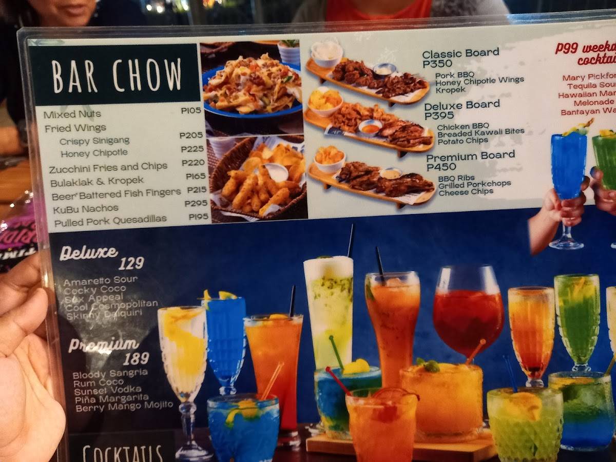 Menu at KUBU Restaurant + Bar, Cebu City