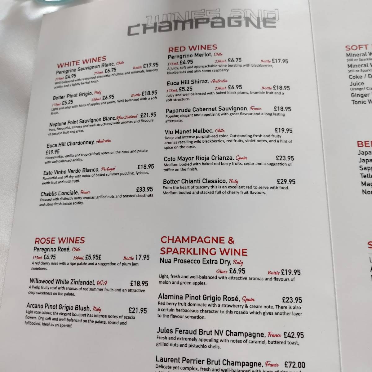Menu at Katana restaurant, Grantham