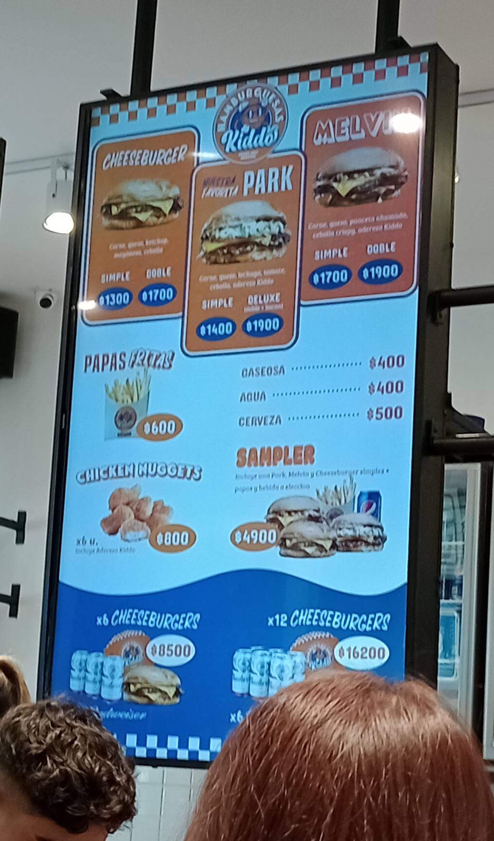 Carta del restaurante Kiddo, Buenos Aires