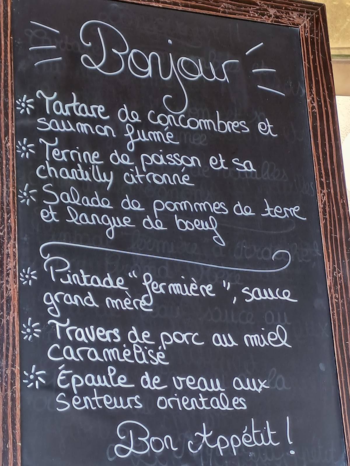 Menu au Les Aubergistes restaurant, Marsanne, Pl. Auguste Canon