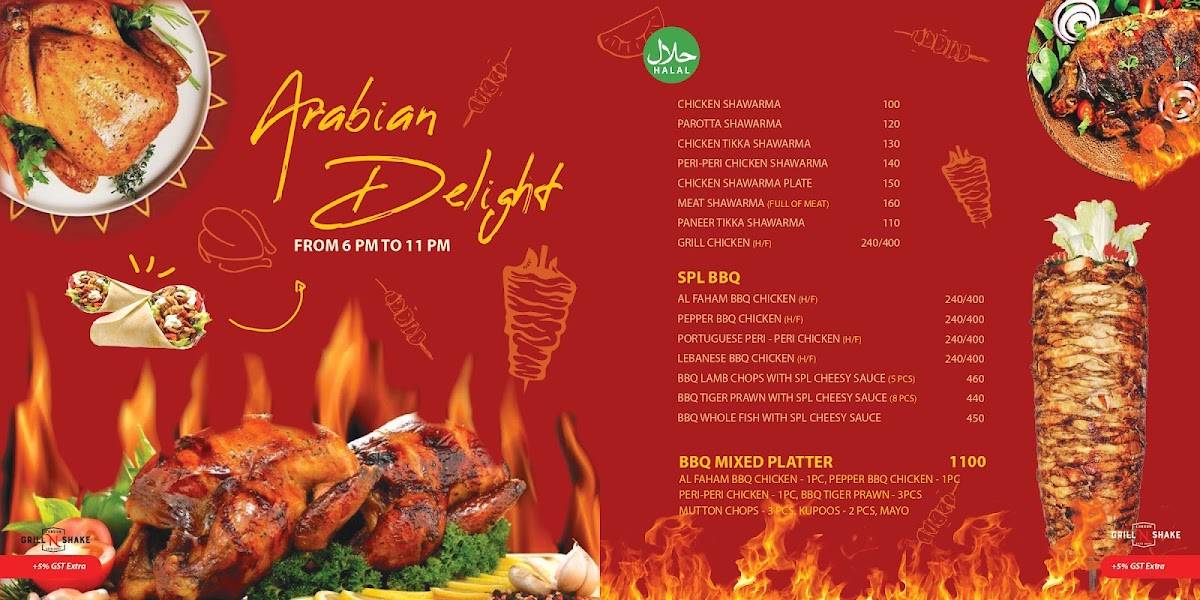 Menu at London Grill N Shake, Kumbakonam