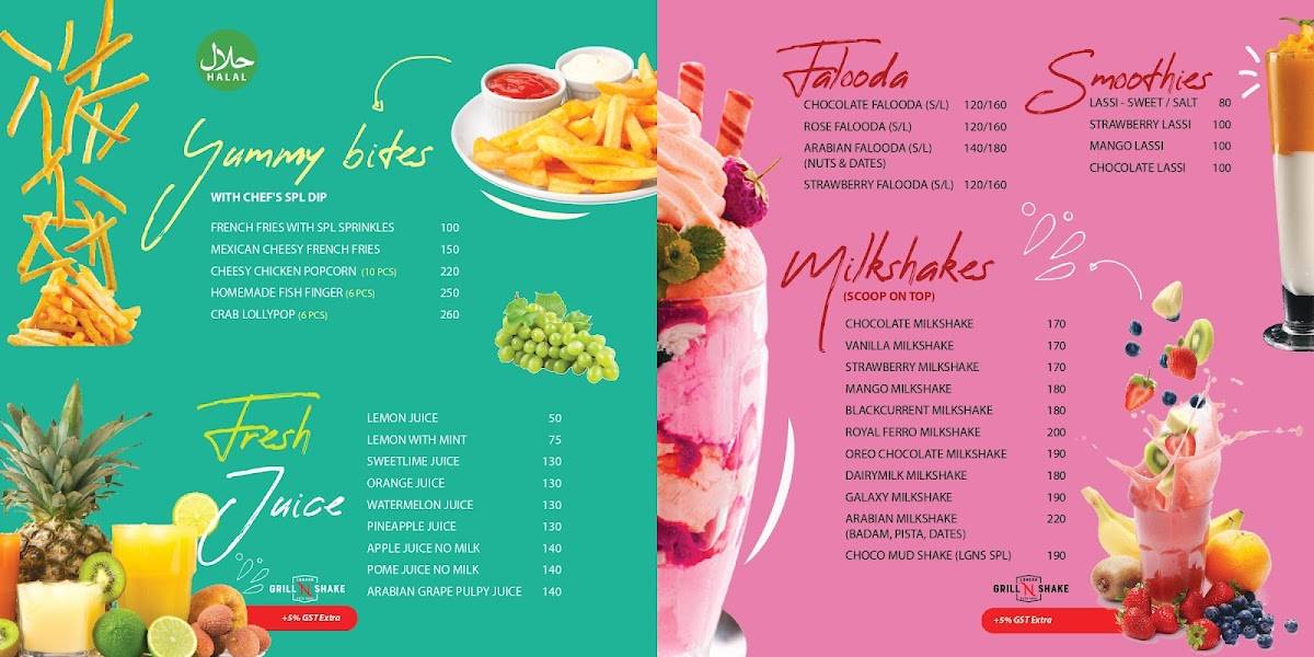 Menu at London Grill N Shake, Kumbakonam