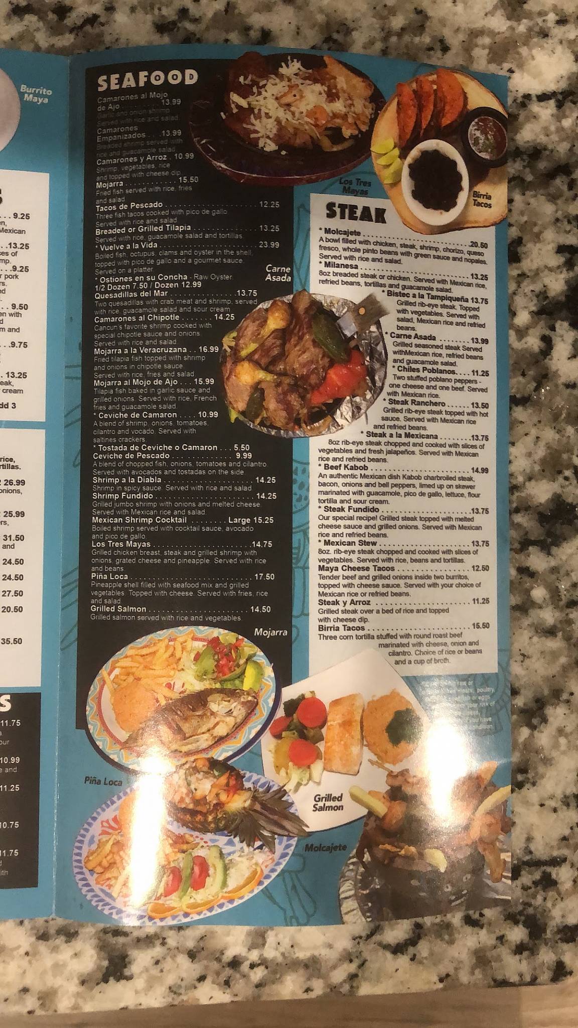 Menu at Los Mayas Mexican Grill Lyman restaurant, Lyman