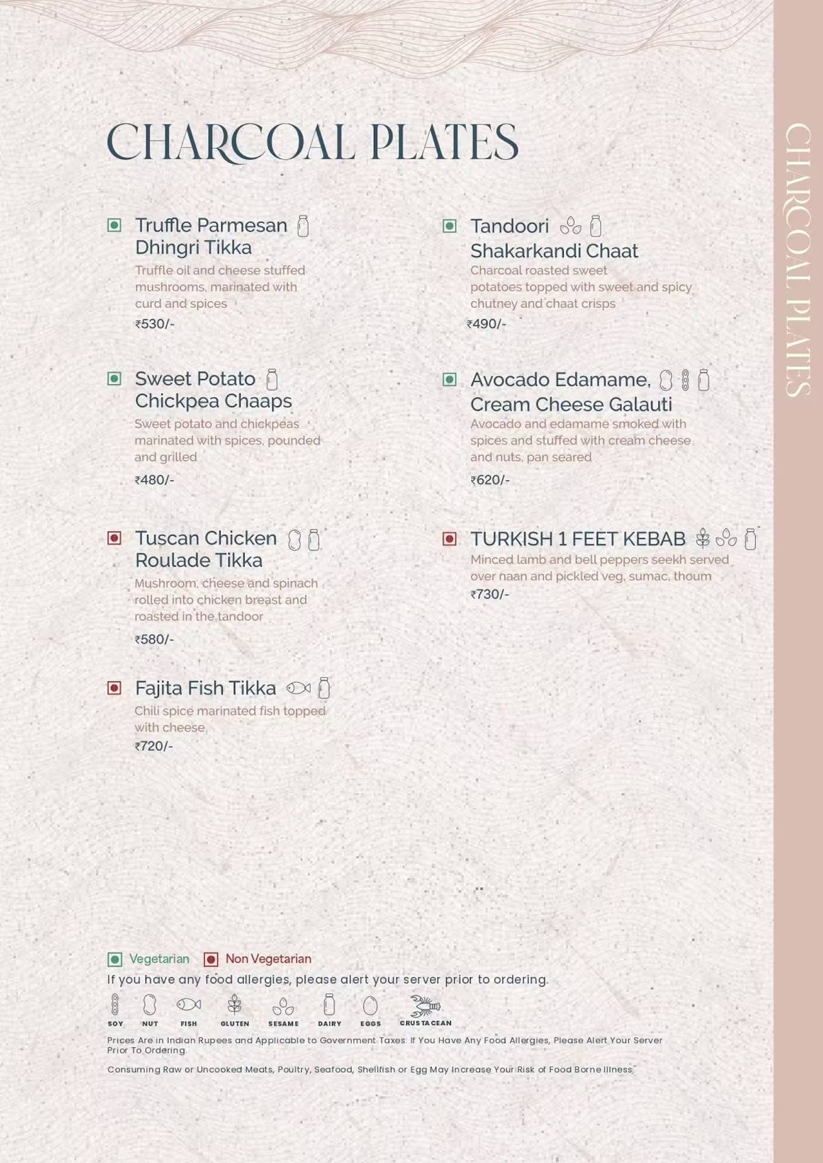 Menu at Luft - The Air, Mumbai