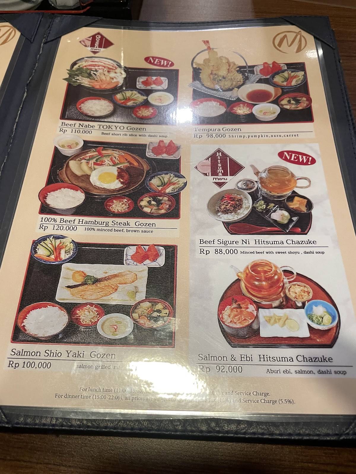 Menu at MADOKA JAPANESE RESTAURANT, Bekasi Regency