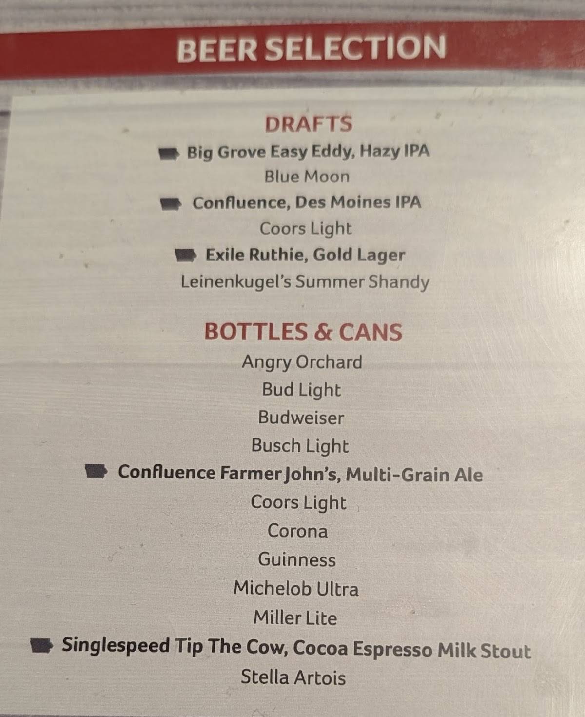 Menu at Machine Shed Restaurant Urbandale, Urbandale