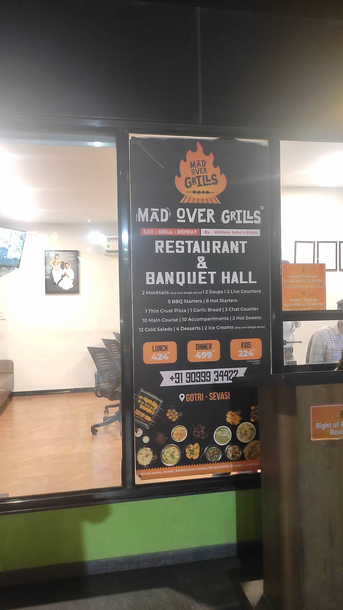 Menu at Mad Over Grills Gotri - Restaurant & Banquet Hall, Vadodara